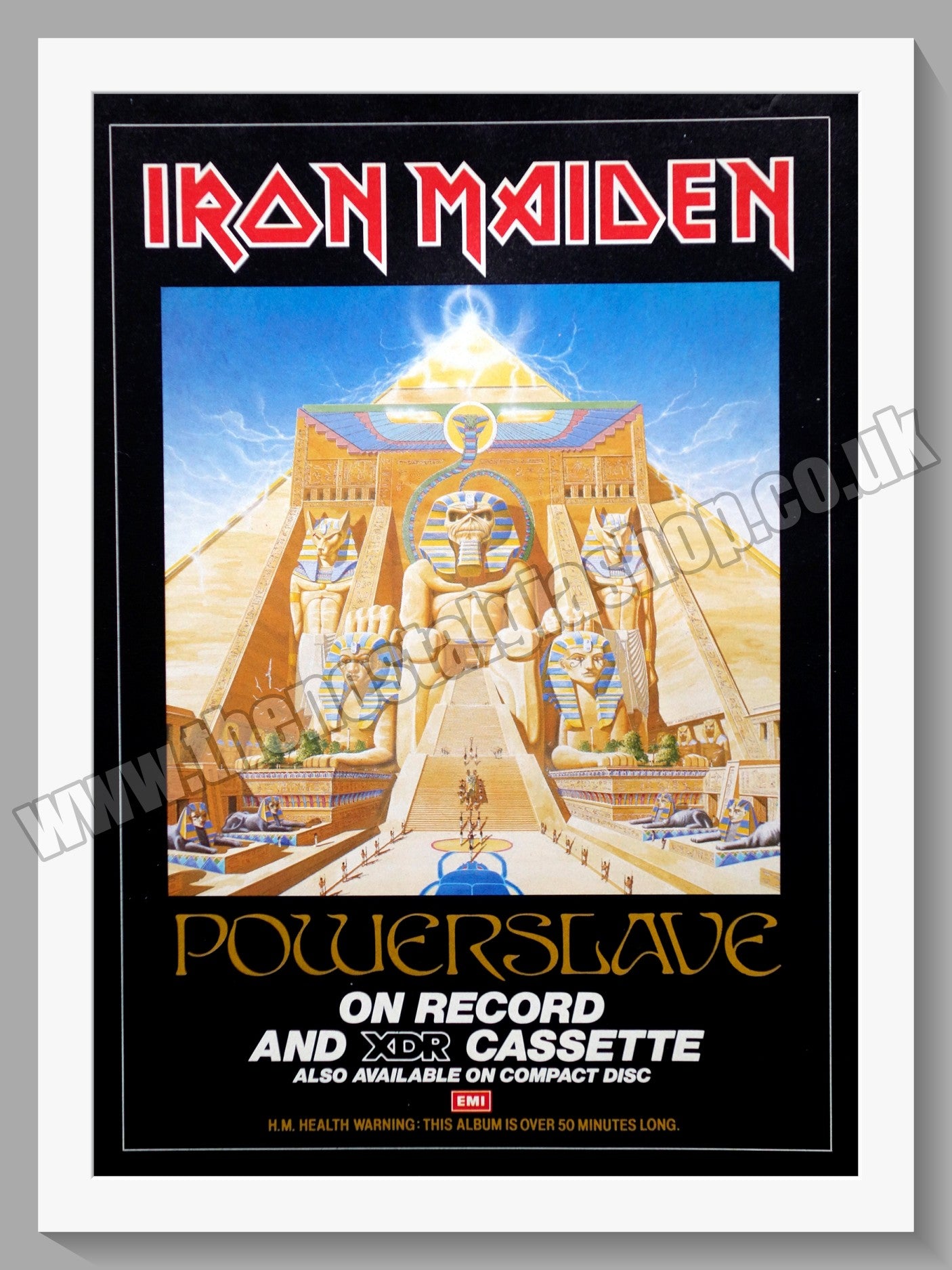 Iron Maiden. Powerslave. 1984 Original Advert (ref AD60364) – The ...