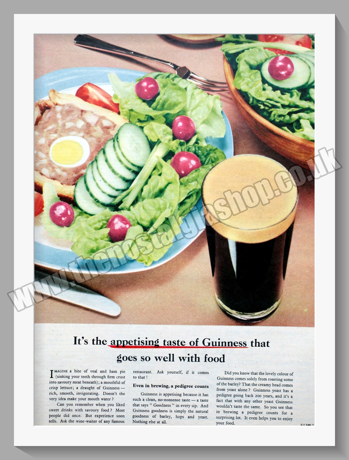 Guinness. Original Advert 1955 (ref AD300720) – The Nostalgia Shop