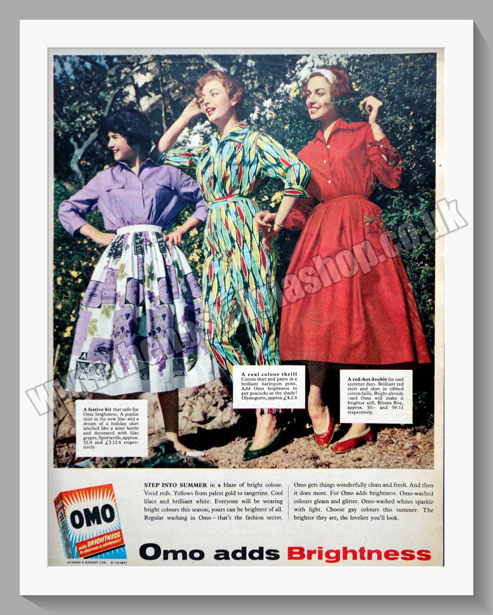 OMO Washing Powder. Original Advert 1958 (ref AD300750) – The Nostalgia ...