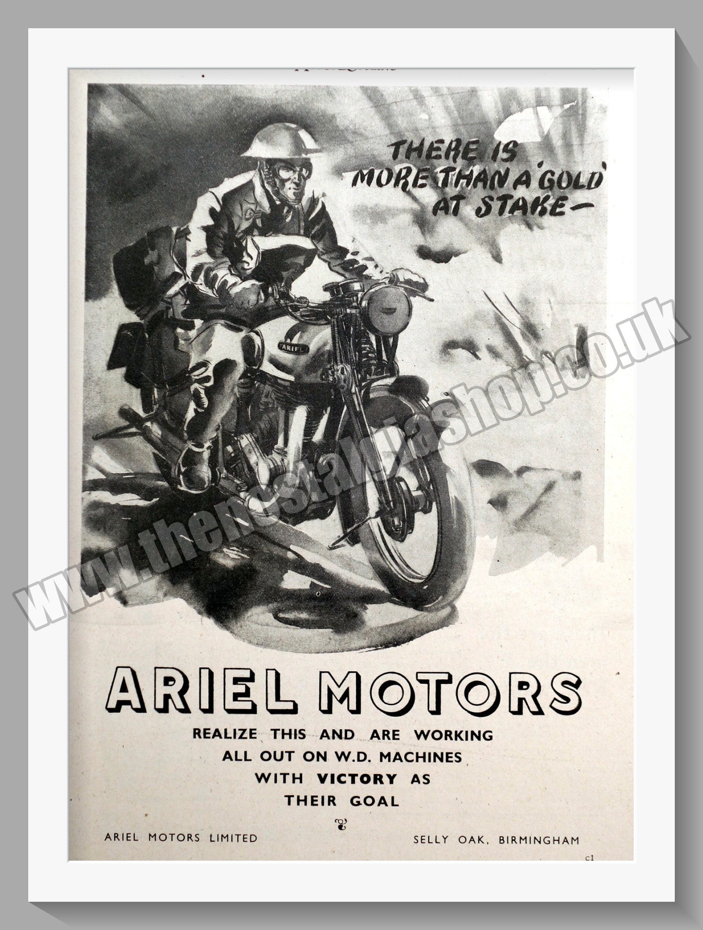 Ariel Motorcycles. Original Advert 1941 (ref AD60507) – The Nostalgia Shop