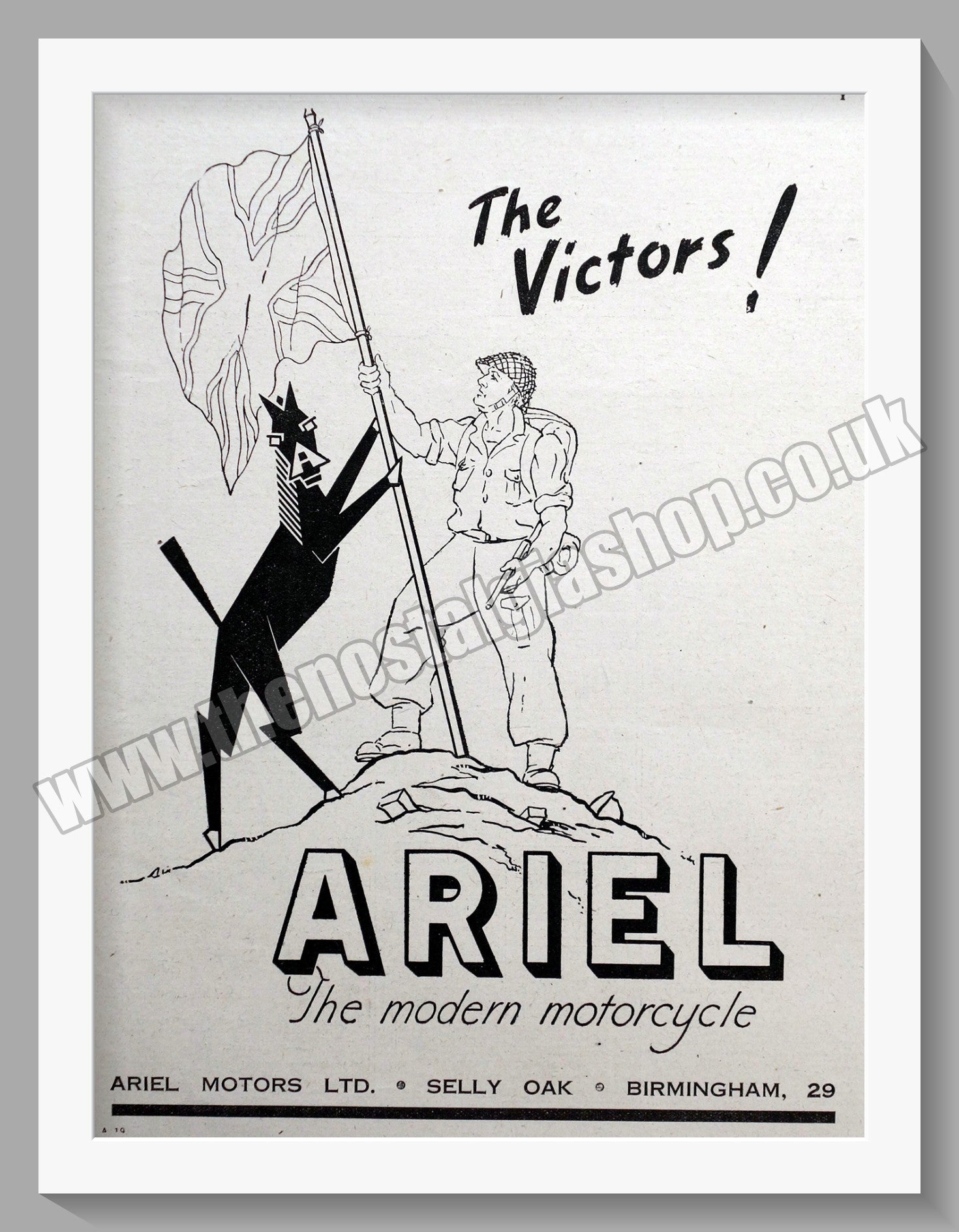 Ariel Motorcycles. Original Advert 1945 (ref AD60508) – The Nostalgia Shop