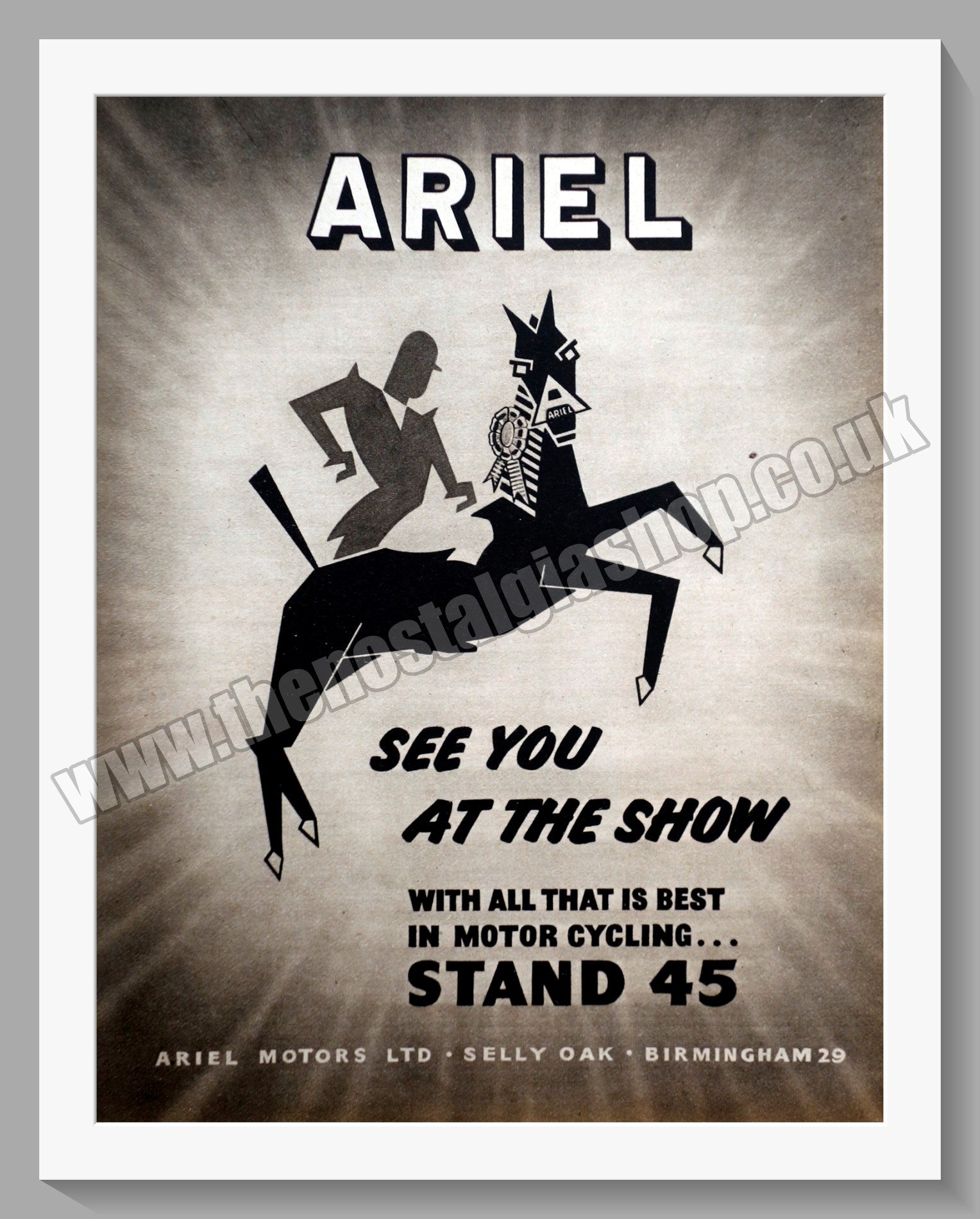 Ariel Motorcycles at The Show. Original Advert 1956 (ref AD60538) – The ...