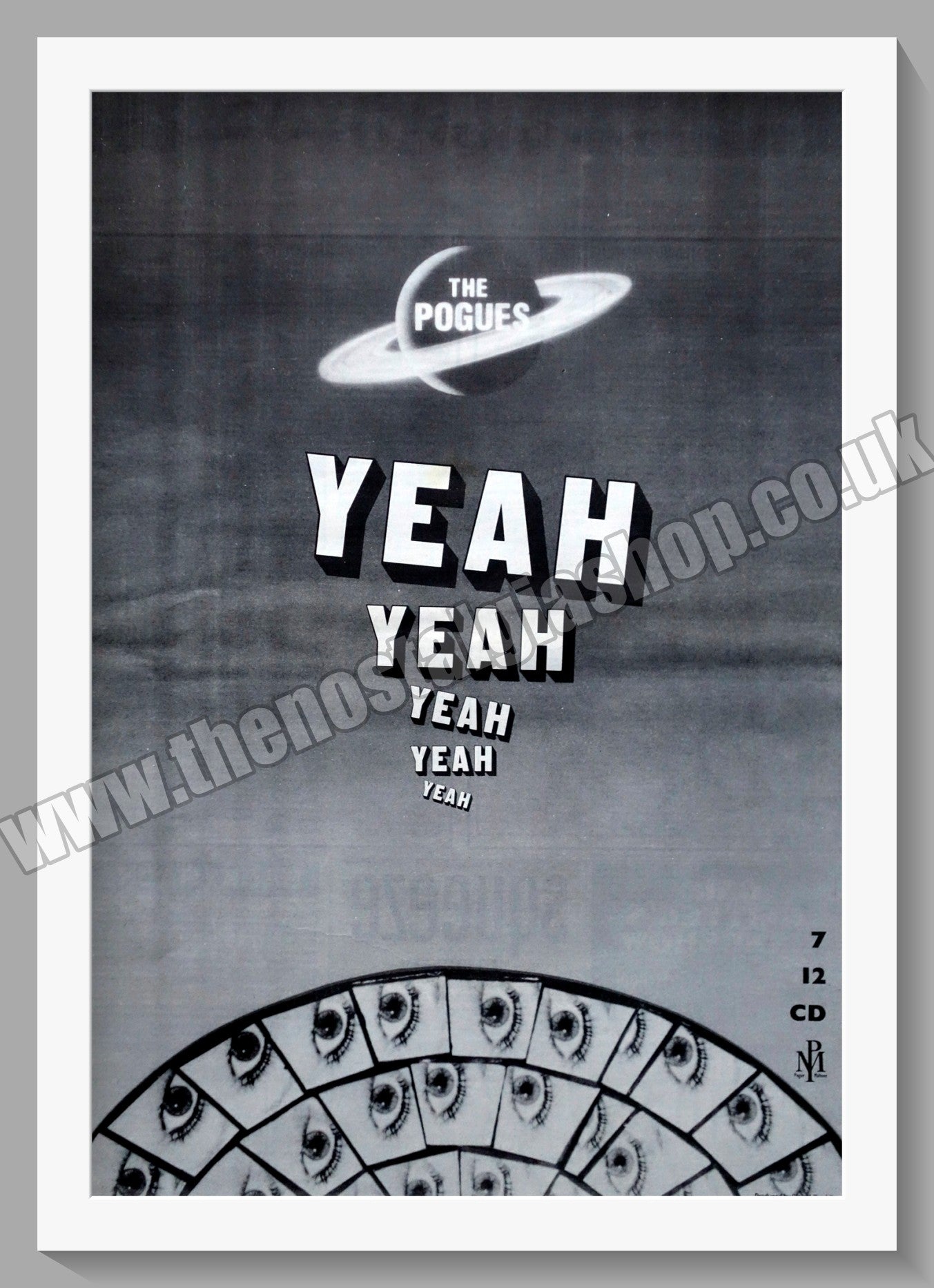 Pogues (The) Yeah Yeah Yeah. 1988 Large Original Advert (ref AD15215 ...