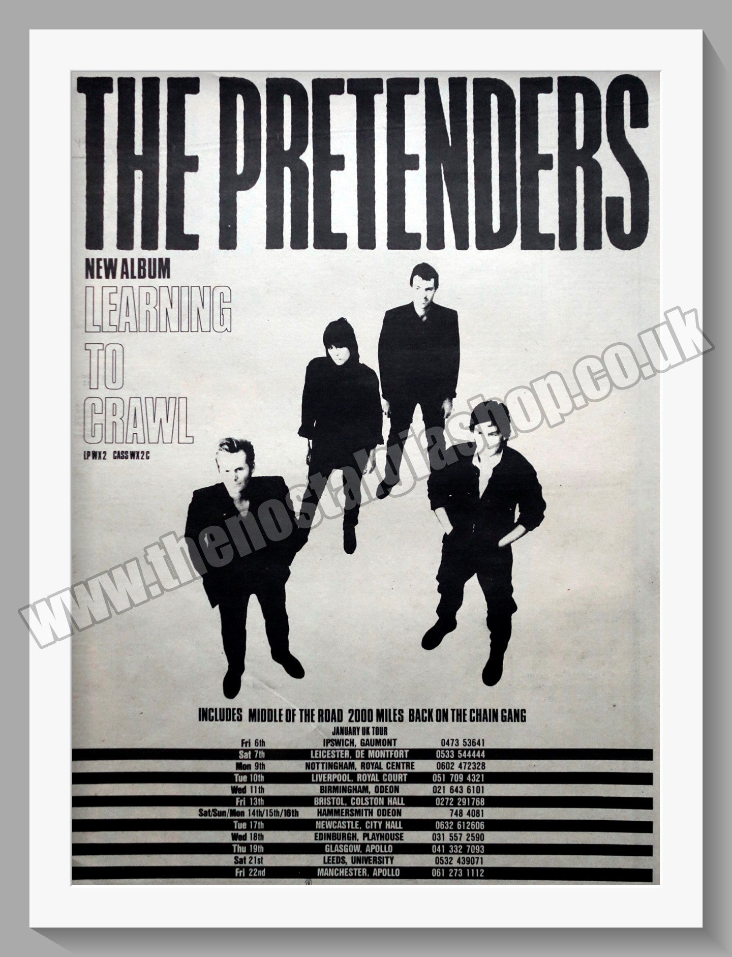 Pretenders (The) Learning To Crawl. 1984 Large Original Advert (ref AD ...