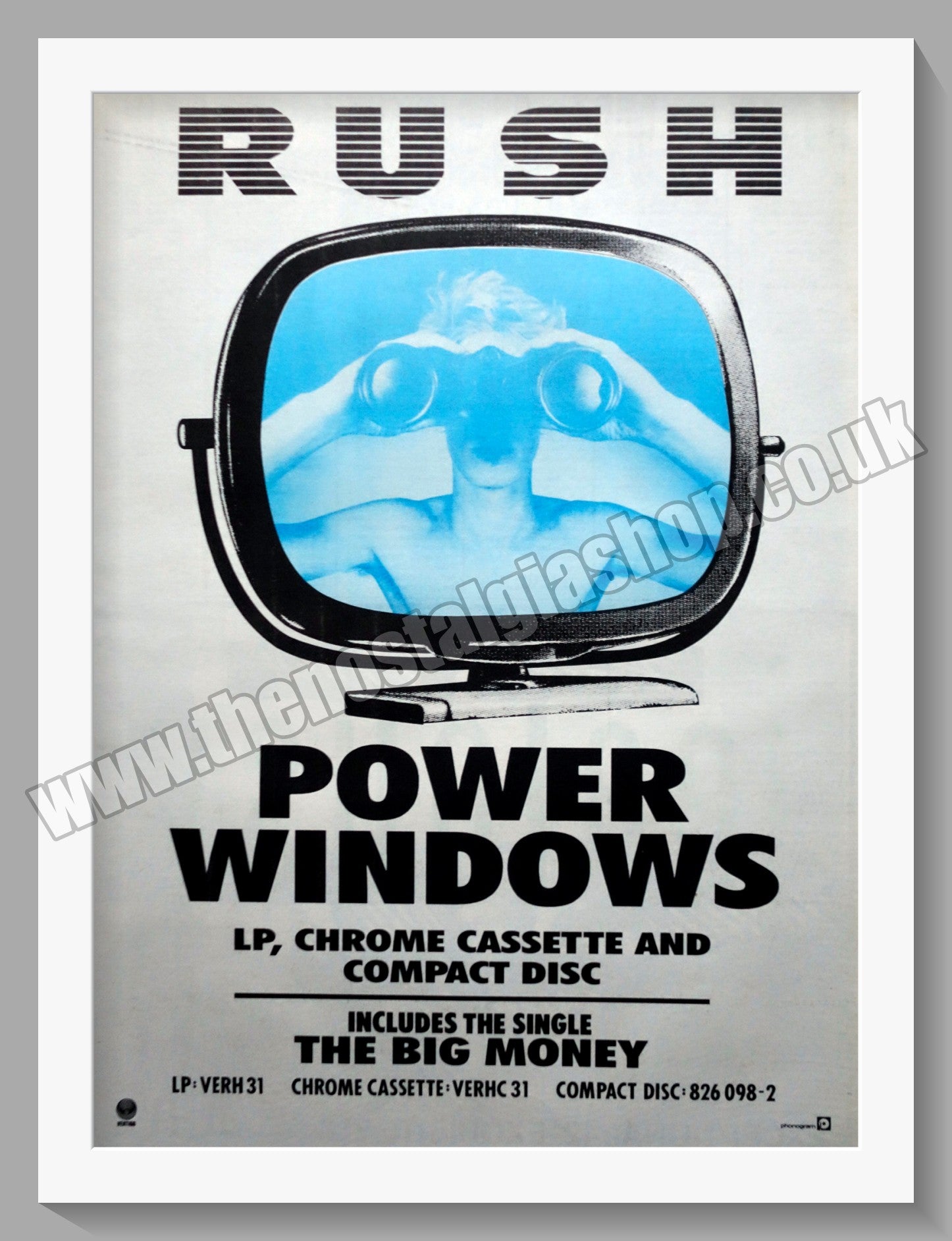 Rush Power Windows. 1985 Large Original Advert (ref AD15226) – The ...