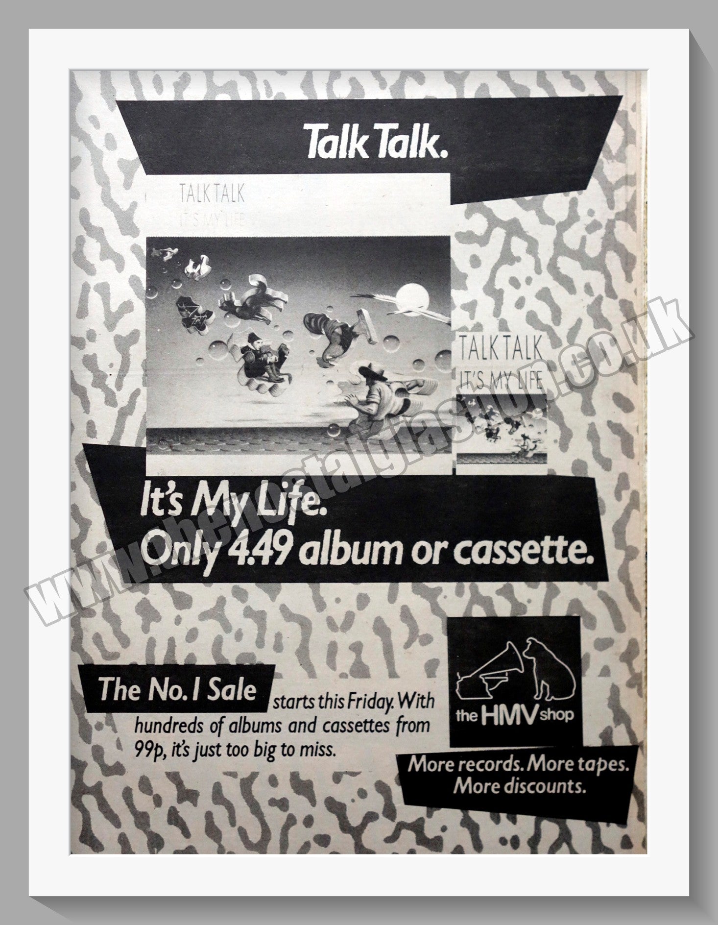 Talk Talk It's My Life. 1984 Large Original Advert (ref AD15312) – The ...