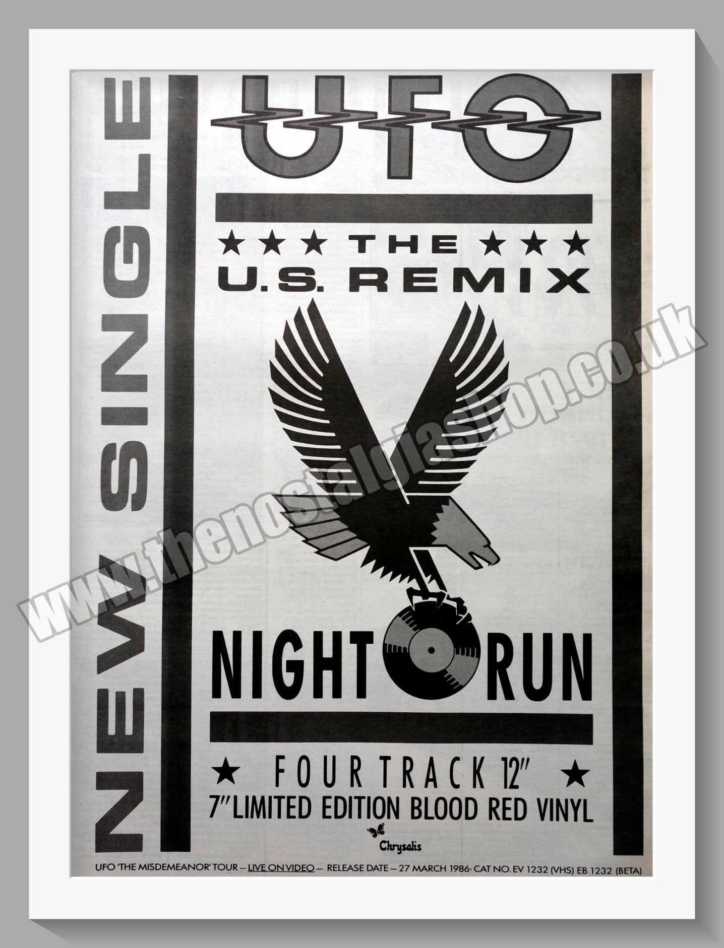 UFO Night Run. 1986 Large Original Advert (ref AD15316) – The Nostalgia ...