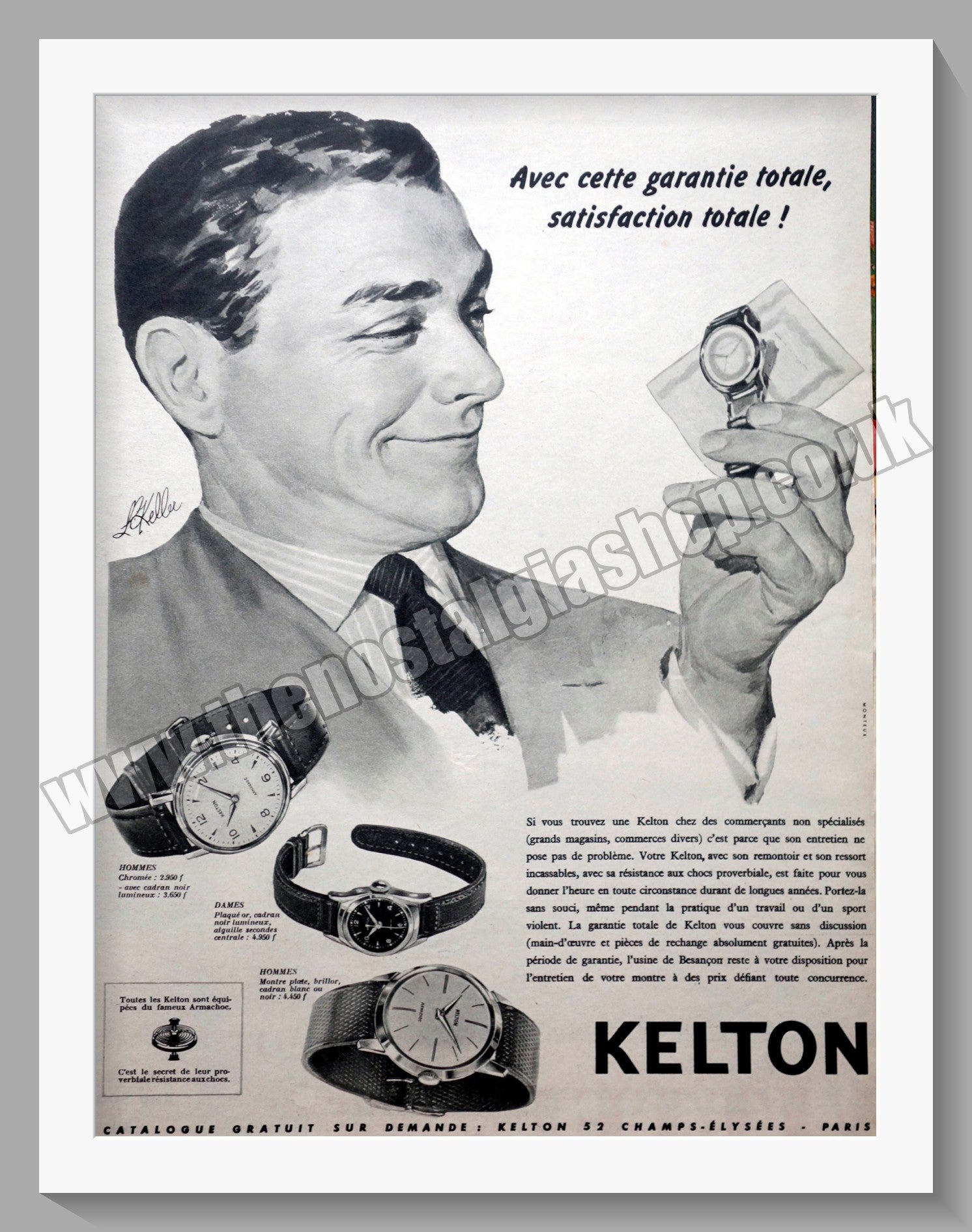 Kelton Watches. Original French Advert 1959 (ref AD300791) – The ...