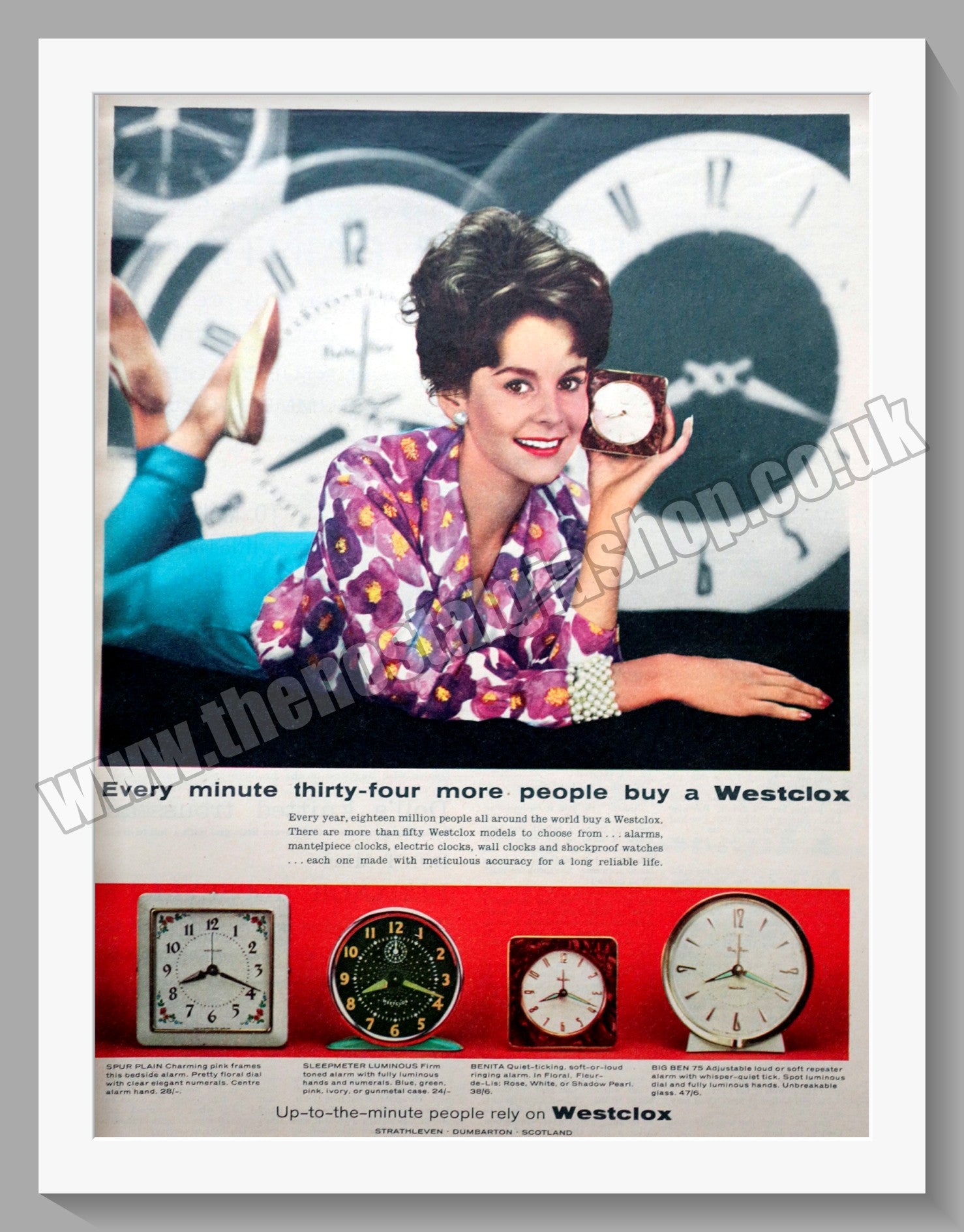 Westclox Alarm Clocks. Original Advert 1960 (ref AD300805) – The ...