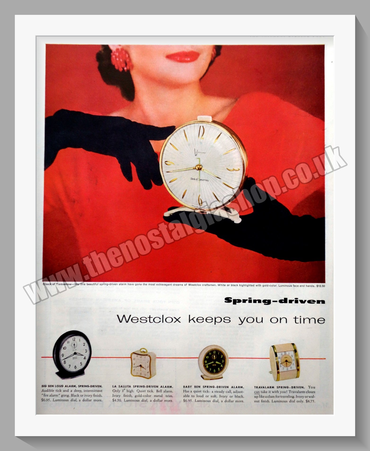 Westclox Alarm Clocks. Original Double Advert 1955 (ref AD300806) – The ...
