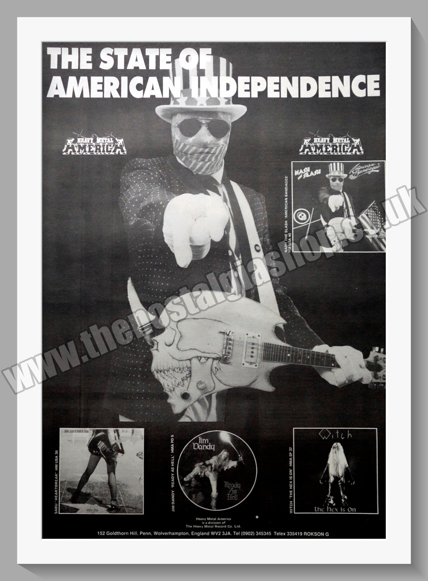 Heavy Metal America. 1985 Original Advert (ref AD15254) – The Nostalgia ...