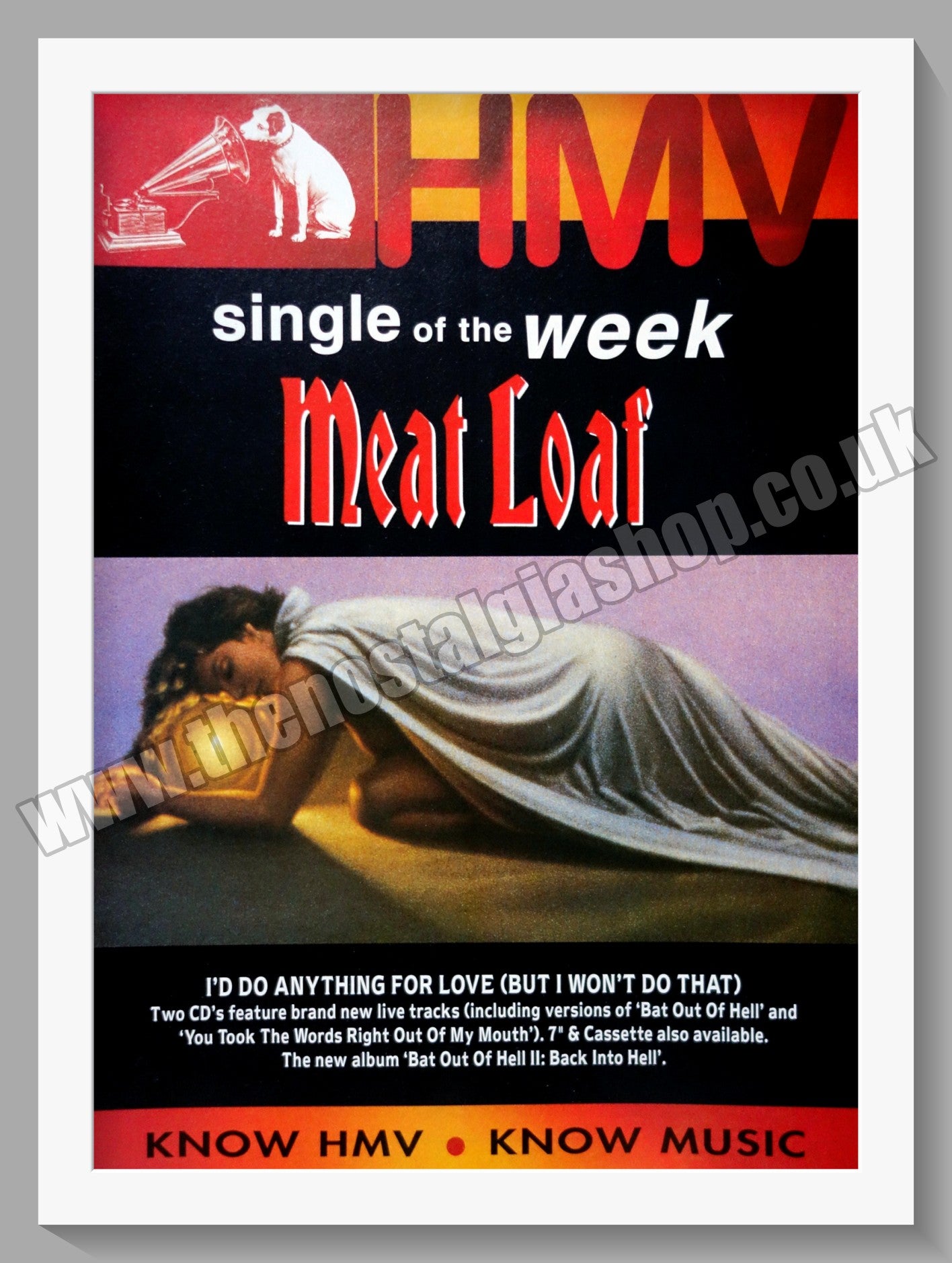 Meat Loaf I'd Do Anything For Love. 1993 Original Advert (ref AD60646 ...