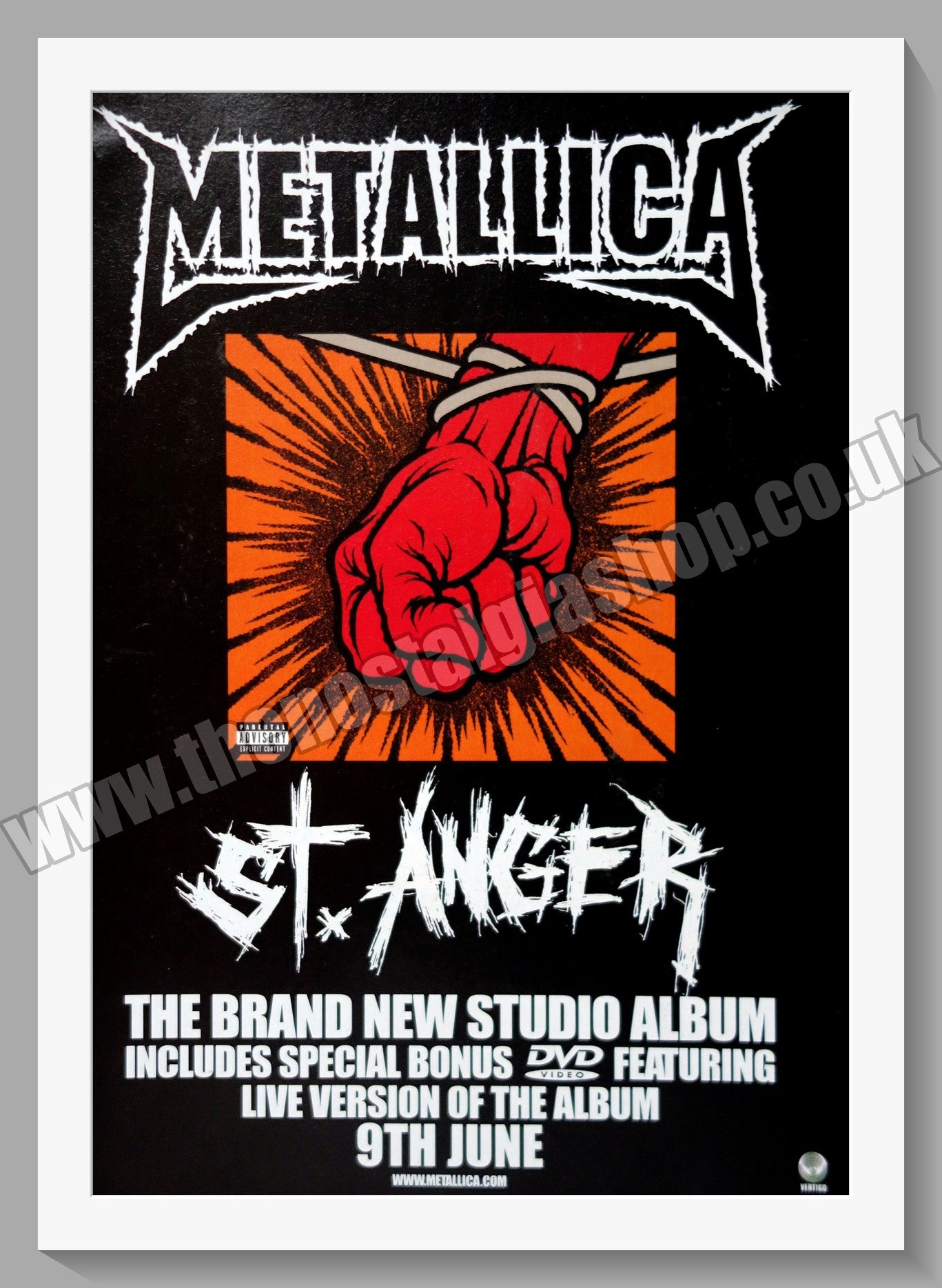 Metallica St Anger. 2003 Original Advert (ref AD60771) – The Nostalgia Shop