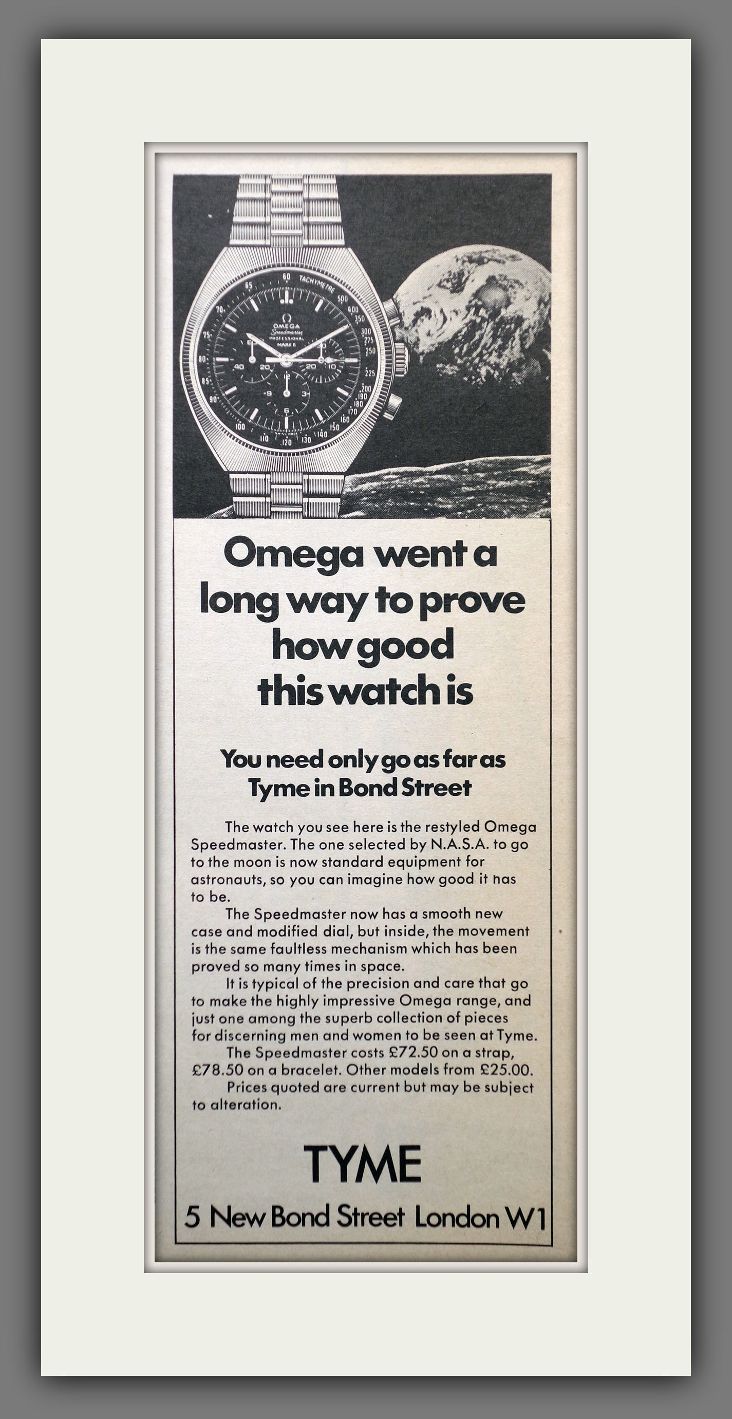 Omega Speedmaster Watches. Original Advert 1971 (ref AD60713) – The ...