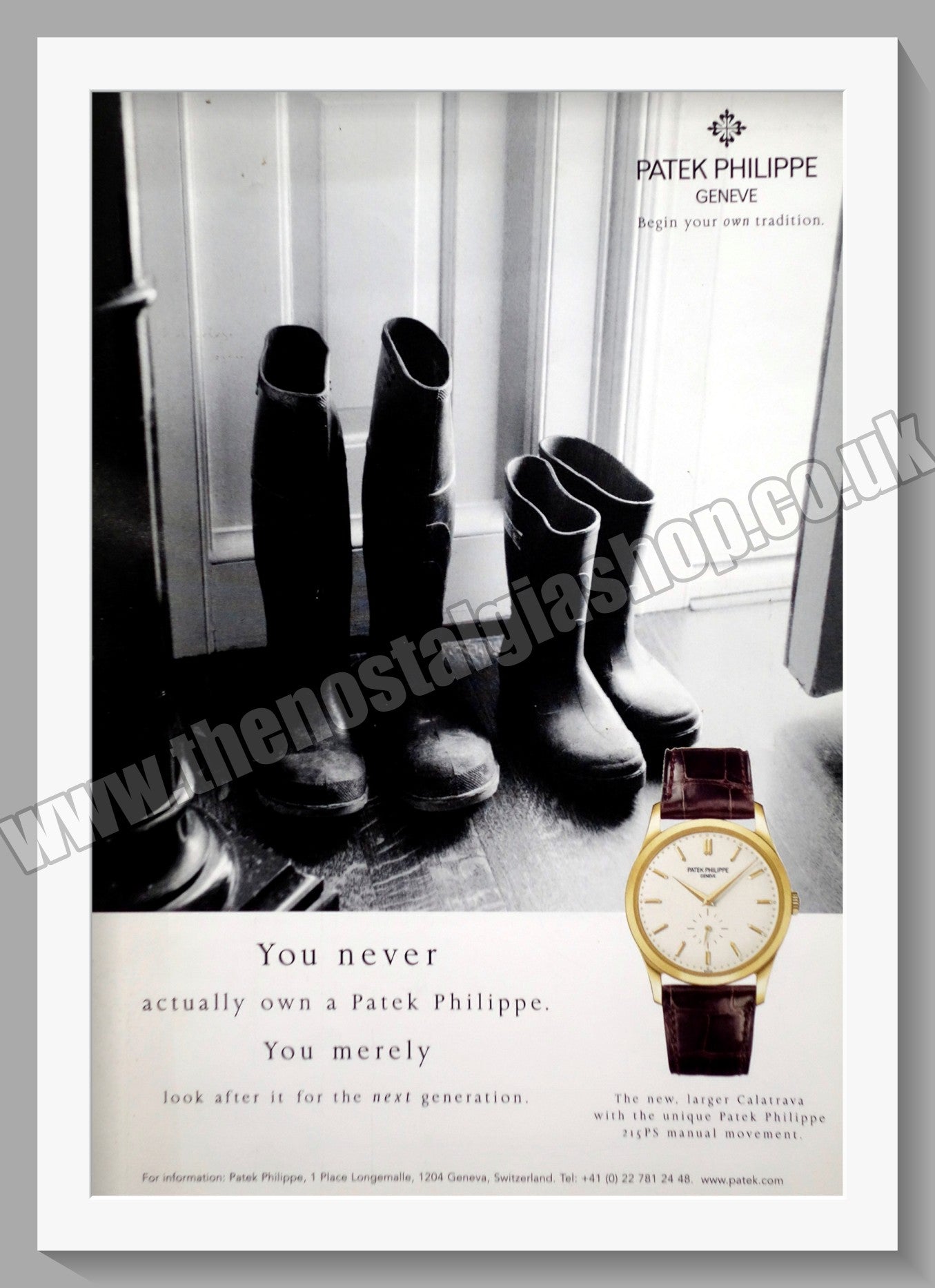 Patek Philippe Geneve Watch. Original Advert 2004 (ref AD60730) – The ...