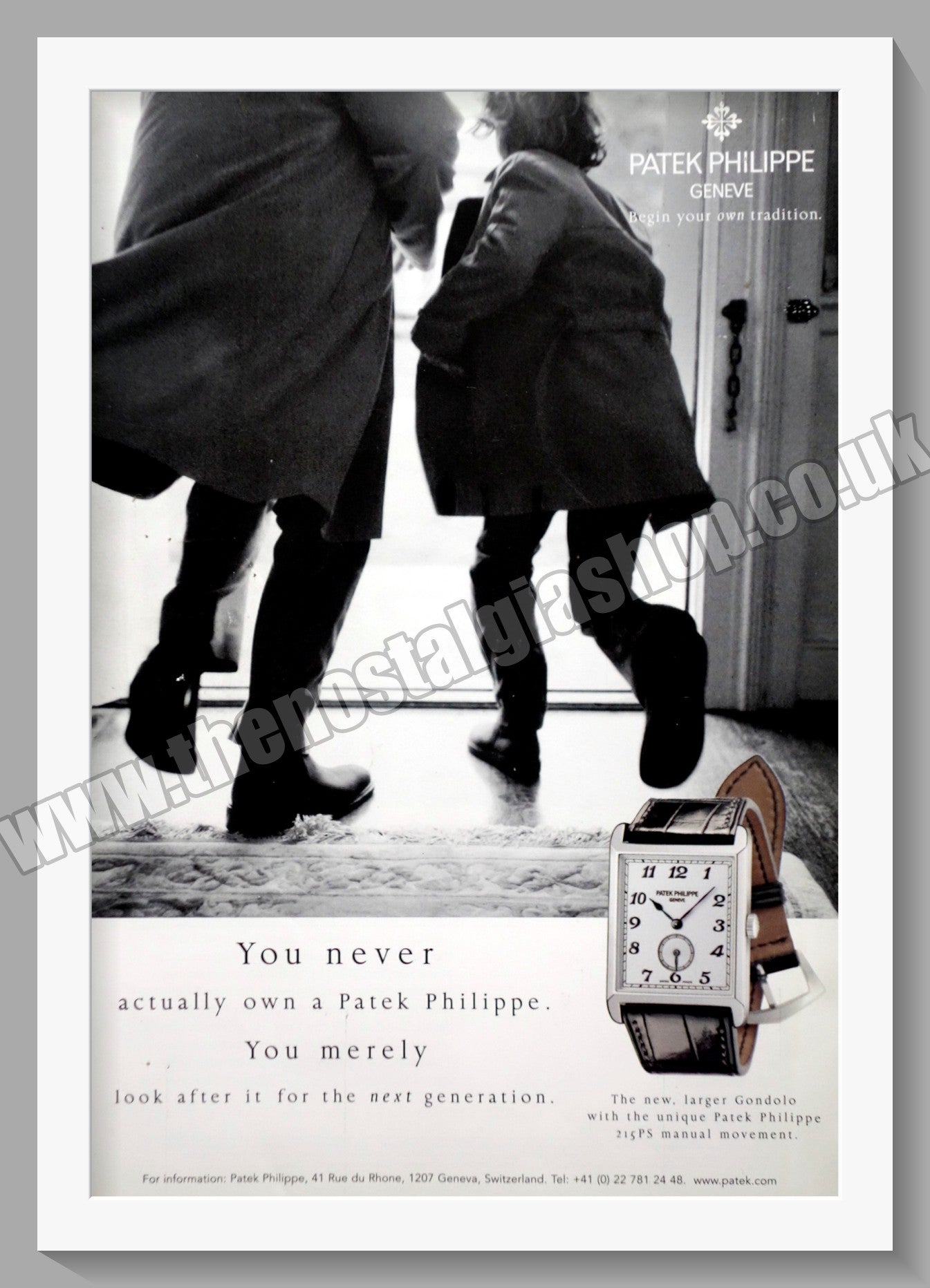 Patek Philippe Gondolo Watch. Original Advert 2004 (ref AD60731) – The ...