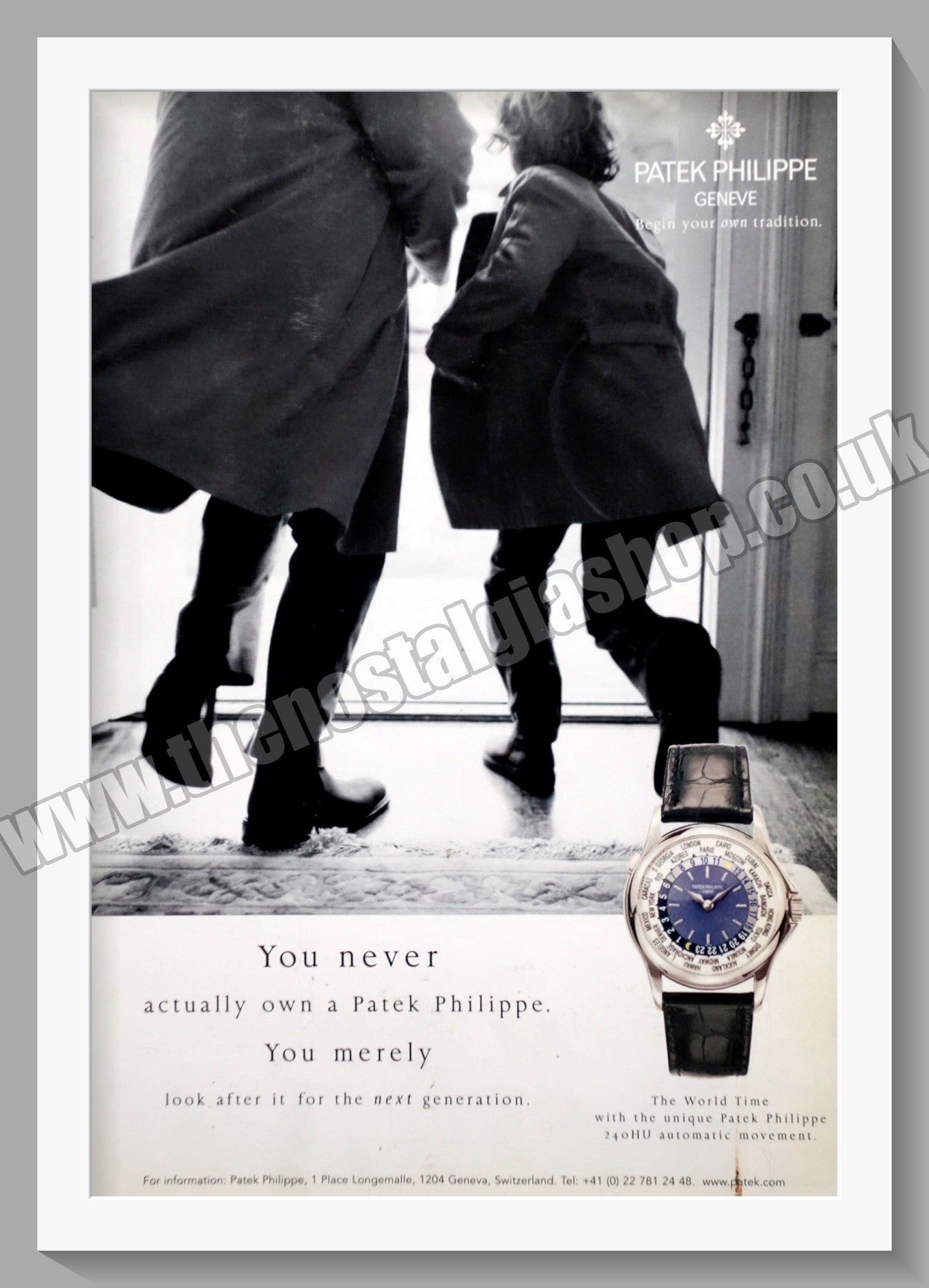 Patek Philippe World Time Watch. Original Advert 2004 (ref AD60732 ...