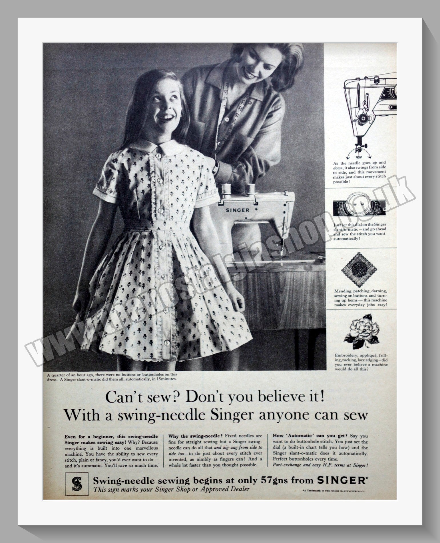 Singer Sewing Machine Original Advert 1963 (ref AD300851) – The ...
