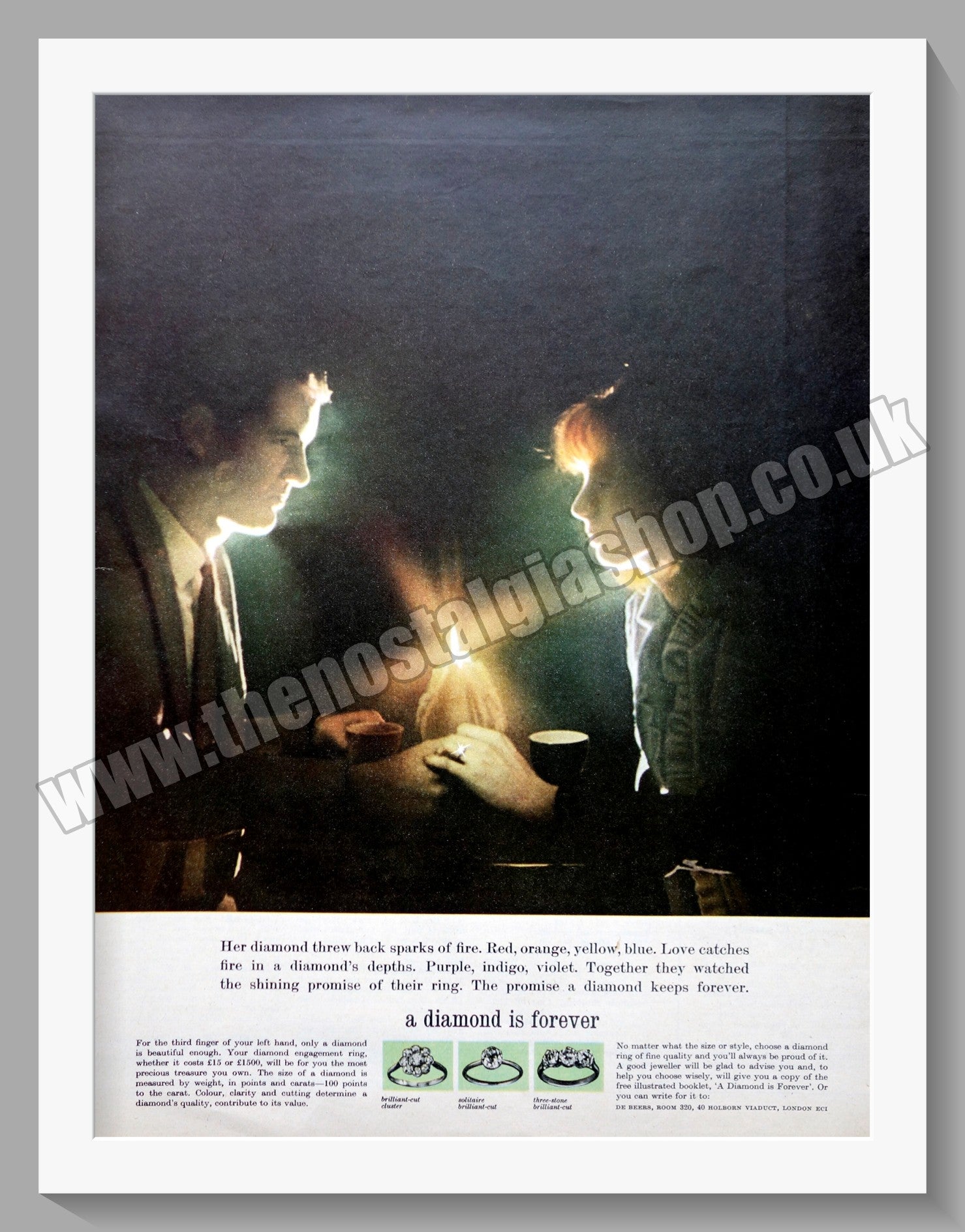 Diamonds. A Diamond Is Forever. Original Advert 1963 (ref AD300878 ...