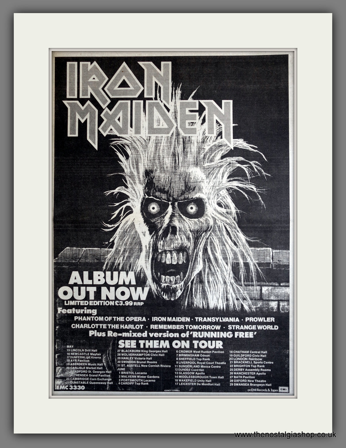 Iron Maiden Debut Album. 1980 Large Original Advert (ref AD15296) – The ...