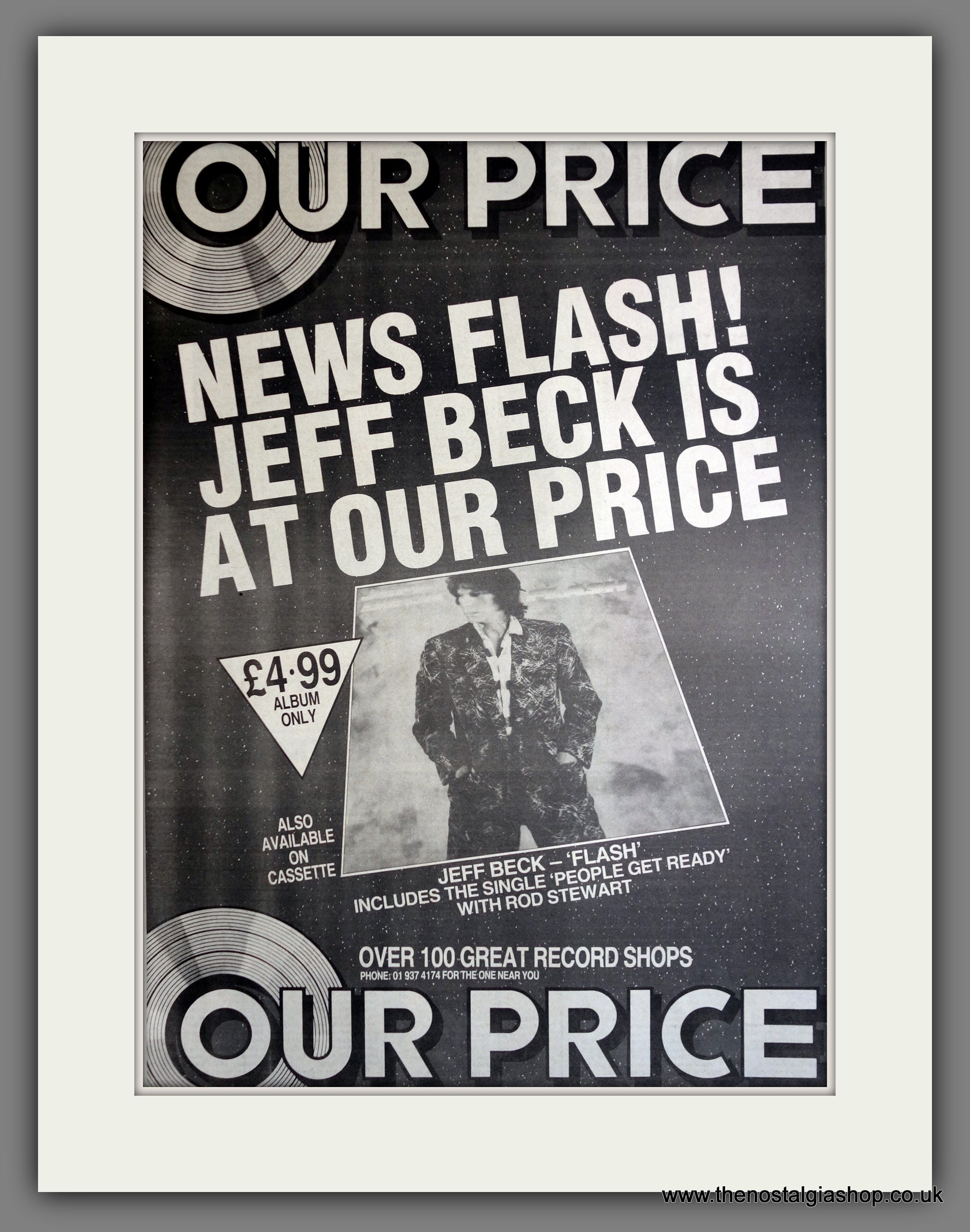 Jeff Beck Flash. 1985 Large Original Advert (ref AD15308) – The ...