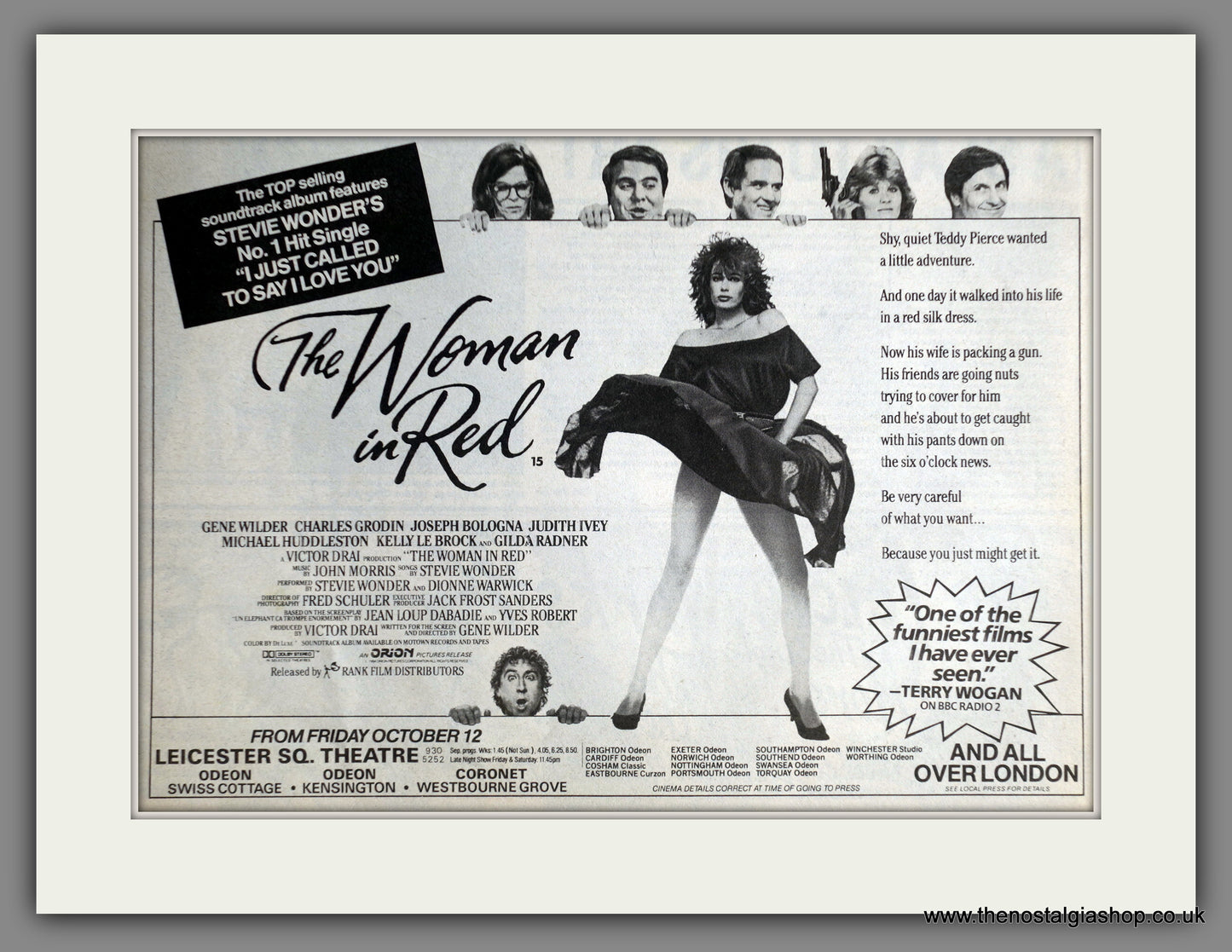 The Woman In Red 1984 Original Advert (ref AD60777) – The Nostalgia Shop
