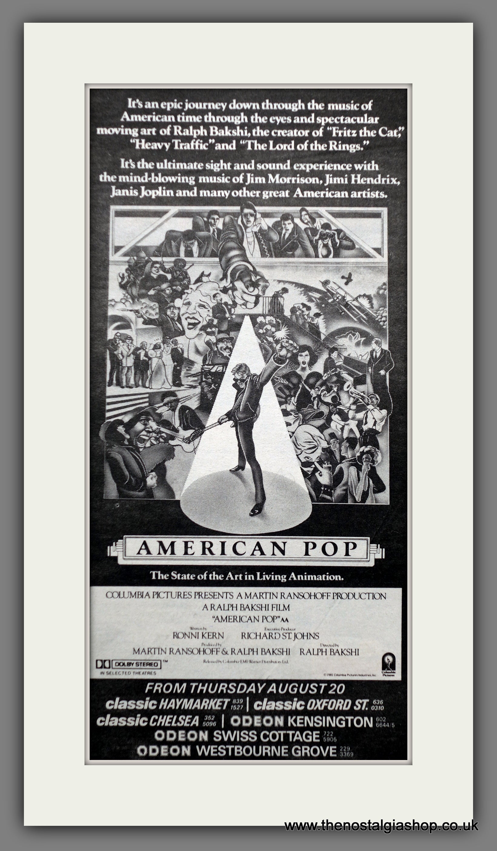 American Pop 1981 Original Advert (ref AD60781) – The Nostalgia Shop