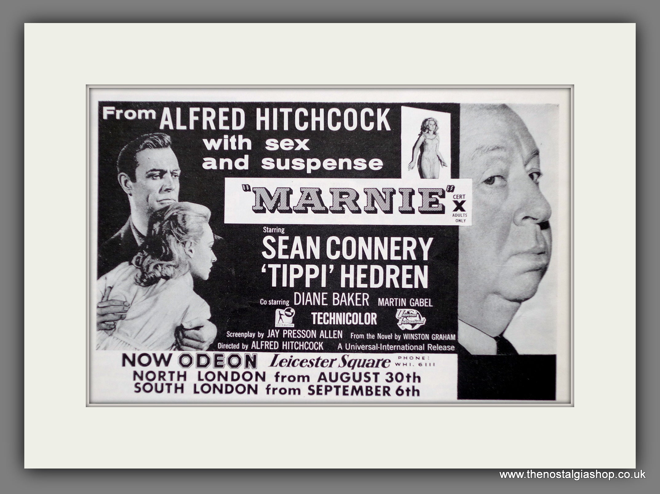 Marnie. Sean Connery. 1964 Original Advert (ref AD60803) – The ...