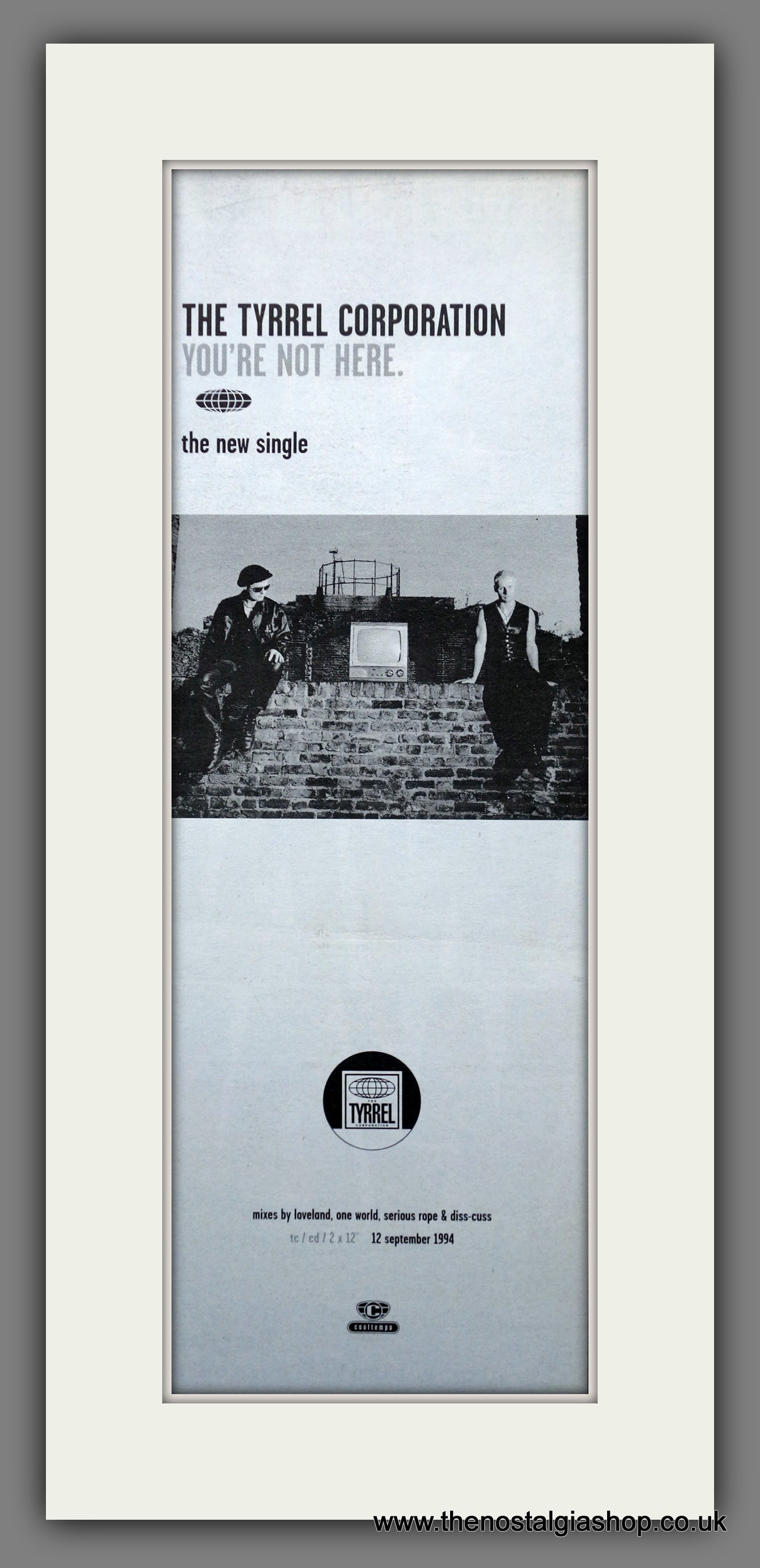 The Tyrrel Corporation. You're Not Here. Vintage Advert 1994 (ref AD20 ...