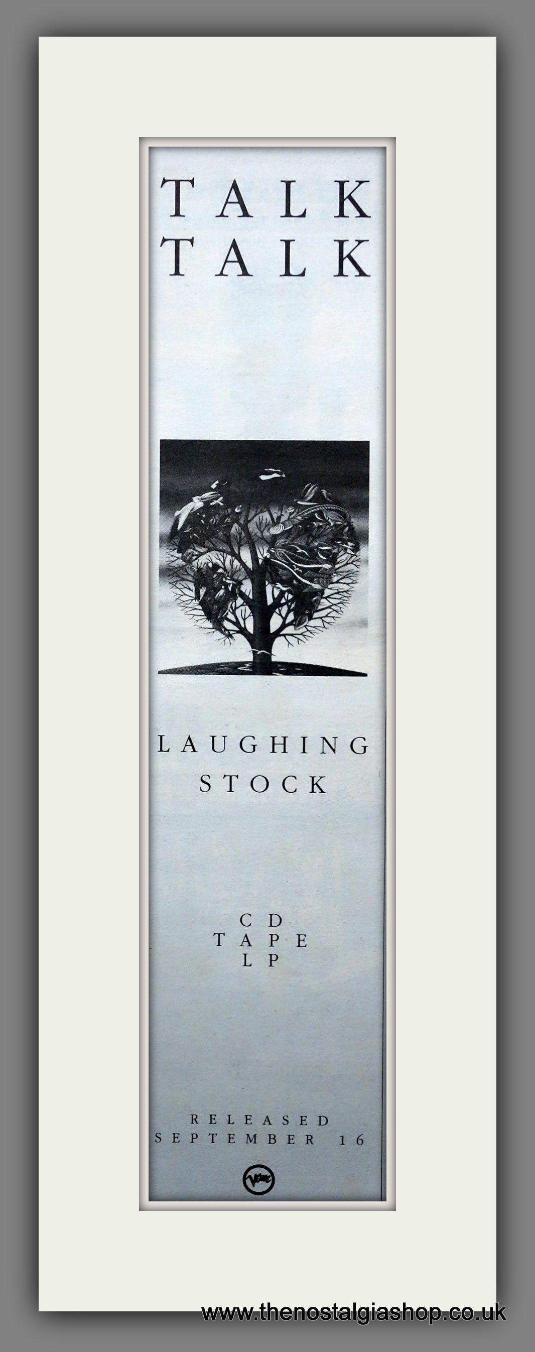 Talk Talk. Laughing Stock. Vintage Original Advert 1991 (ref AD200376 ...