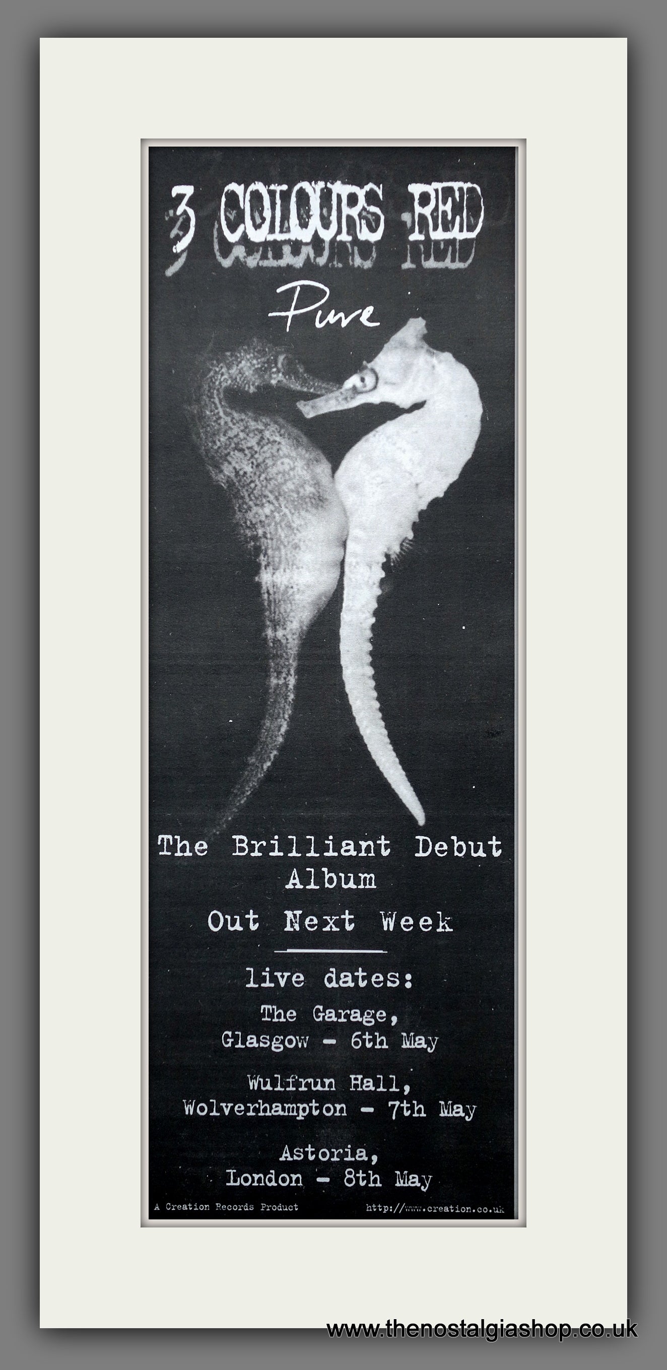 3 Colours Red. Pure. Vintage Original Advert 1997 (ref AD200393) – The Nostalgia Shop