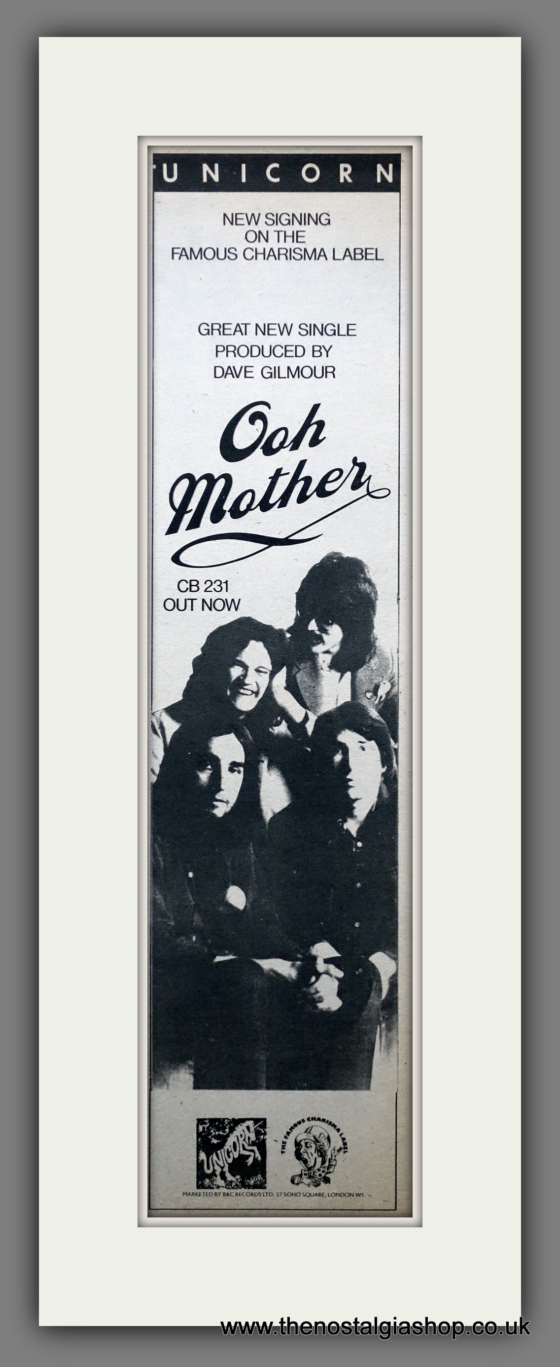 Unicorn. Ooh Mother. Vintage Original Advert 1974 (ref AD200410) – The ...