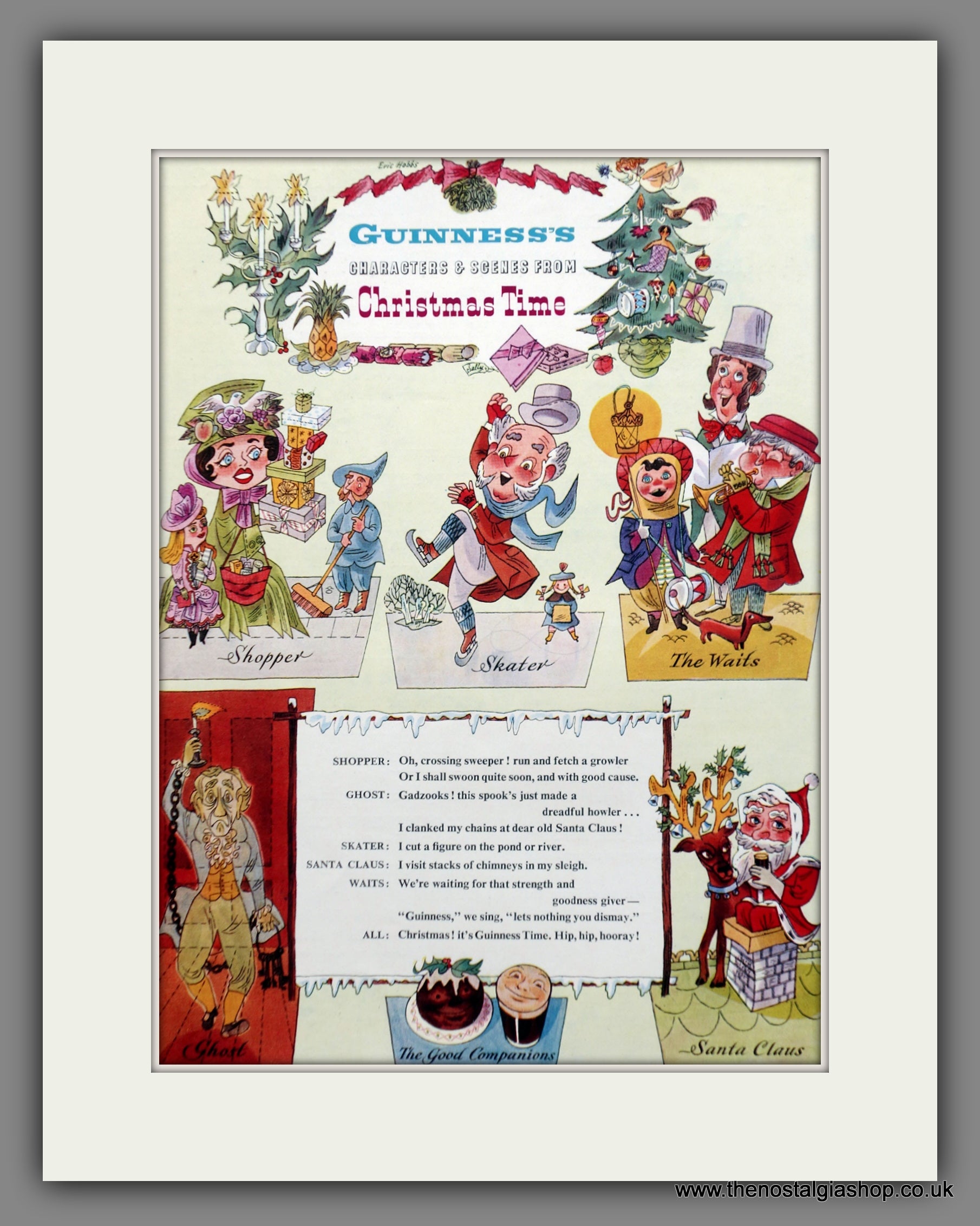 Guinness Christmas Time Characters. 1951 Original Advert (ref AD60832 ...
