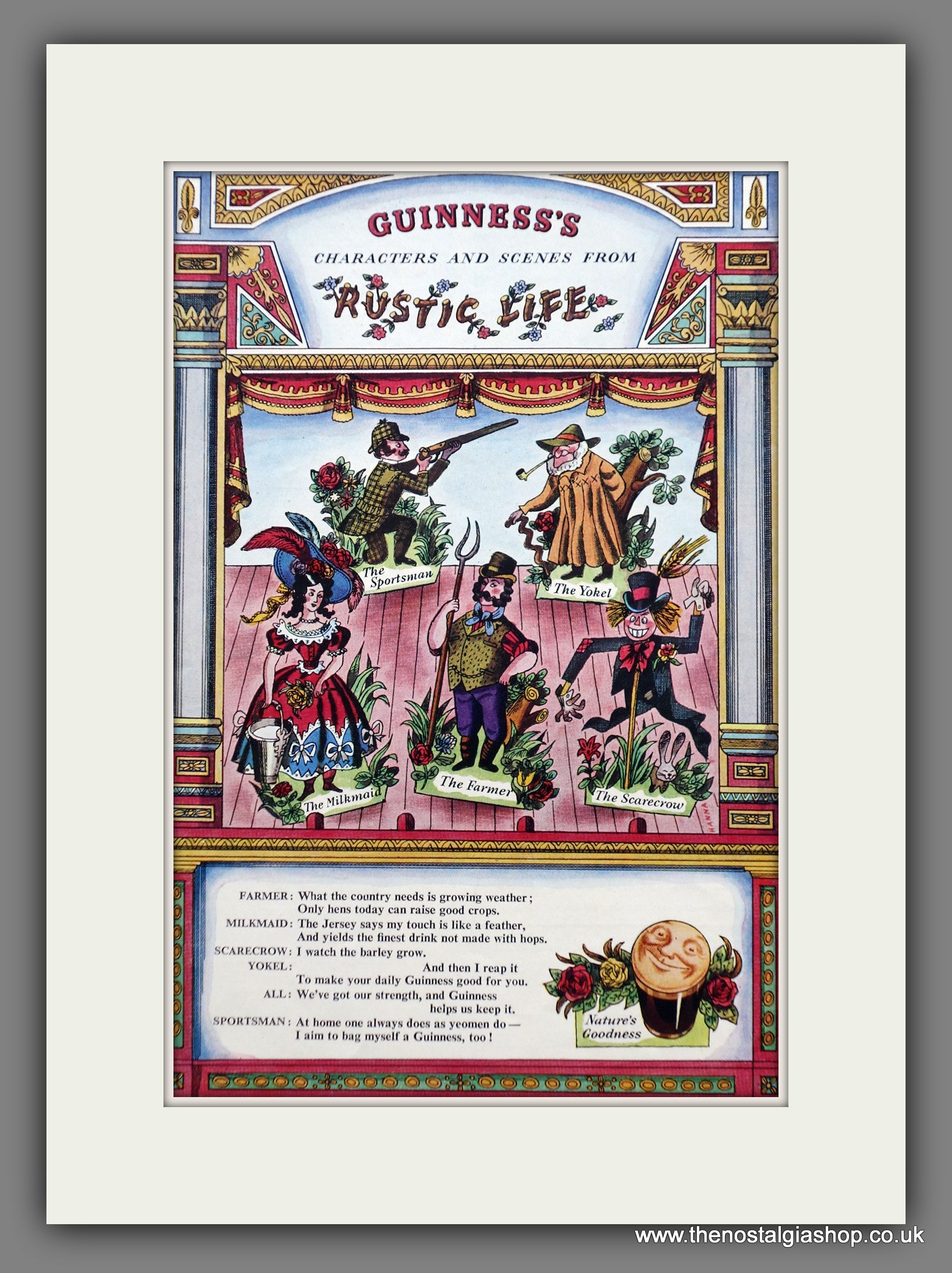 Guinness Rustic Life Characters. 1951 Original Advert (ref AD60836 ...