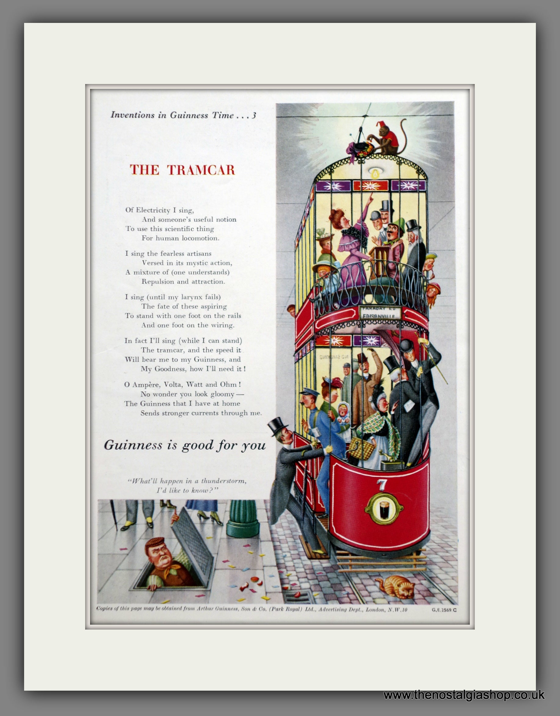 Guinness. The Tramcar. 1956 Original Advert (ref AD60839) – The ...