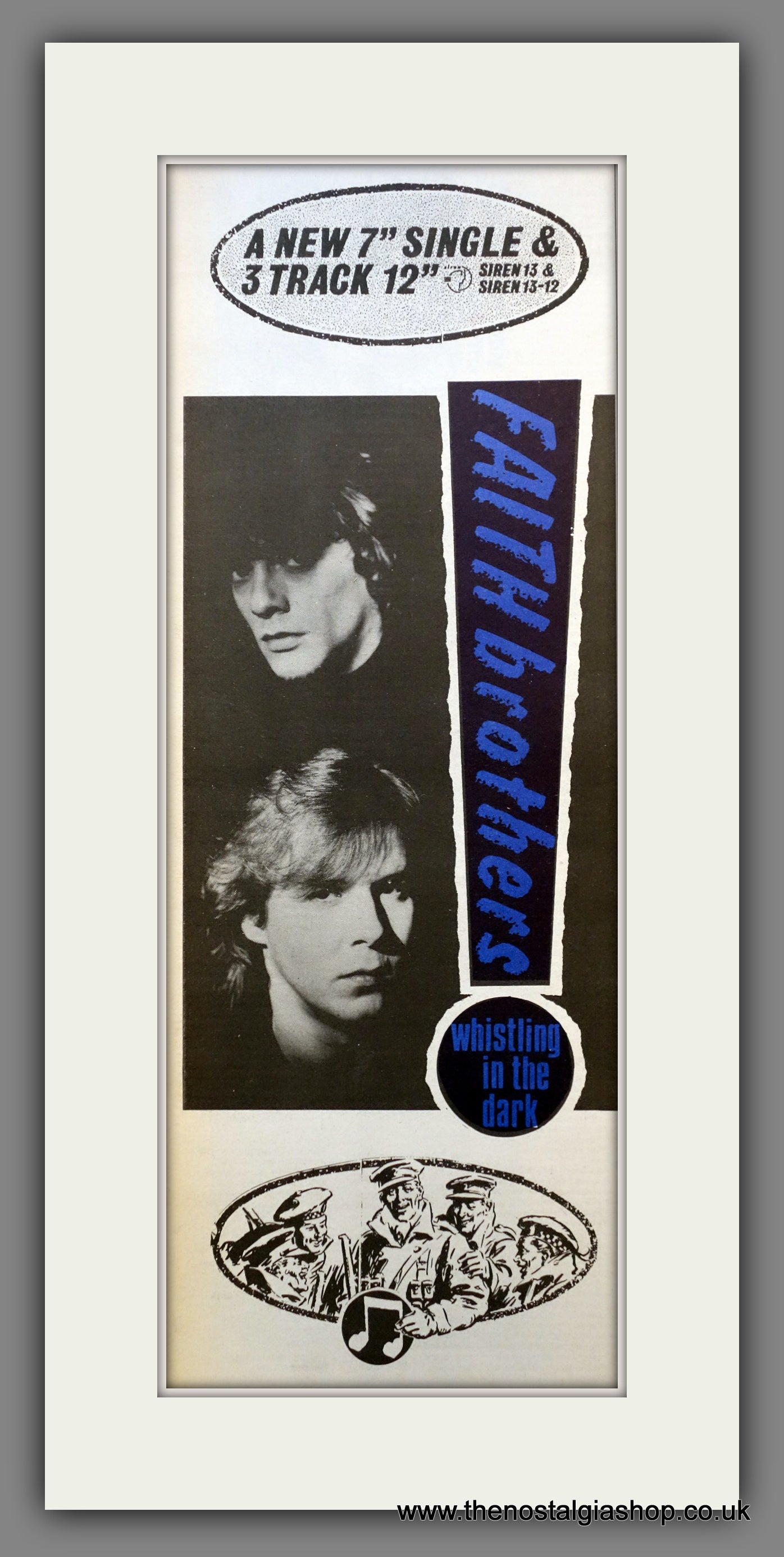Faith Brothers Whistling In The Dark. Original Advert 1986 (ref AD2005 ...
