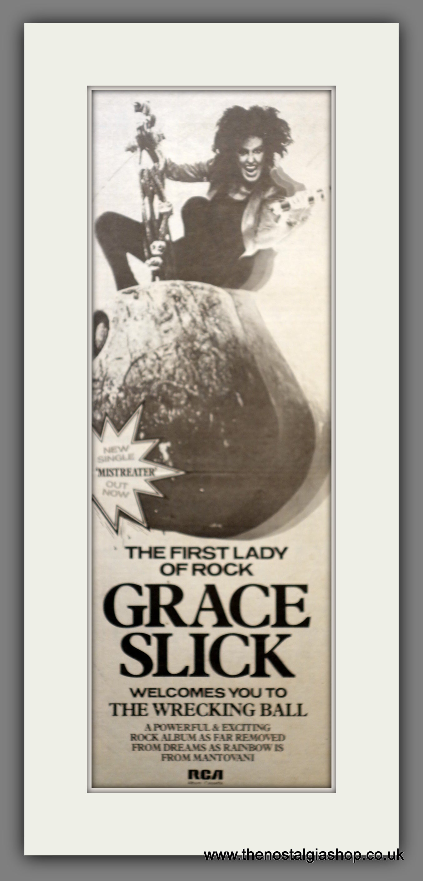 Grace Slick Mistreater. Original Advert 1981 (ref AD200541) – The ...