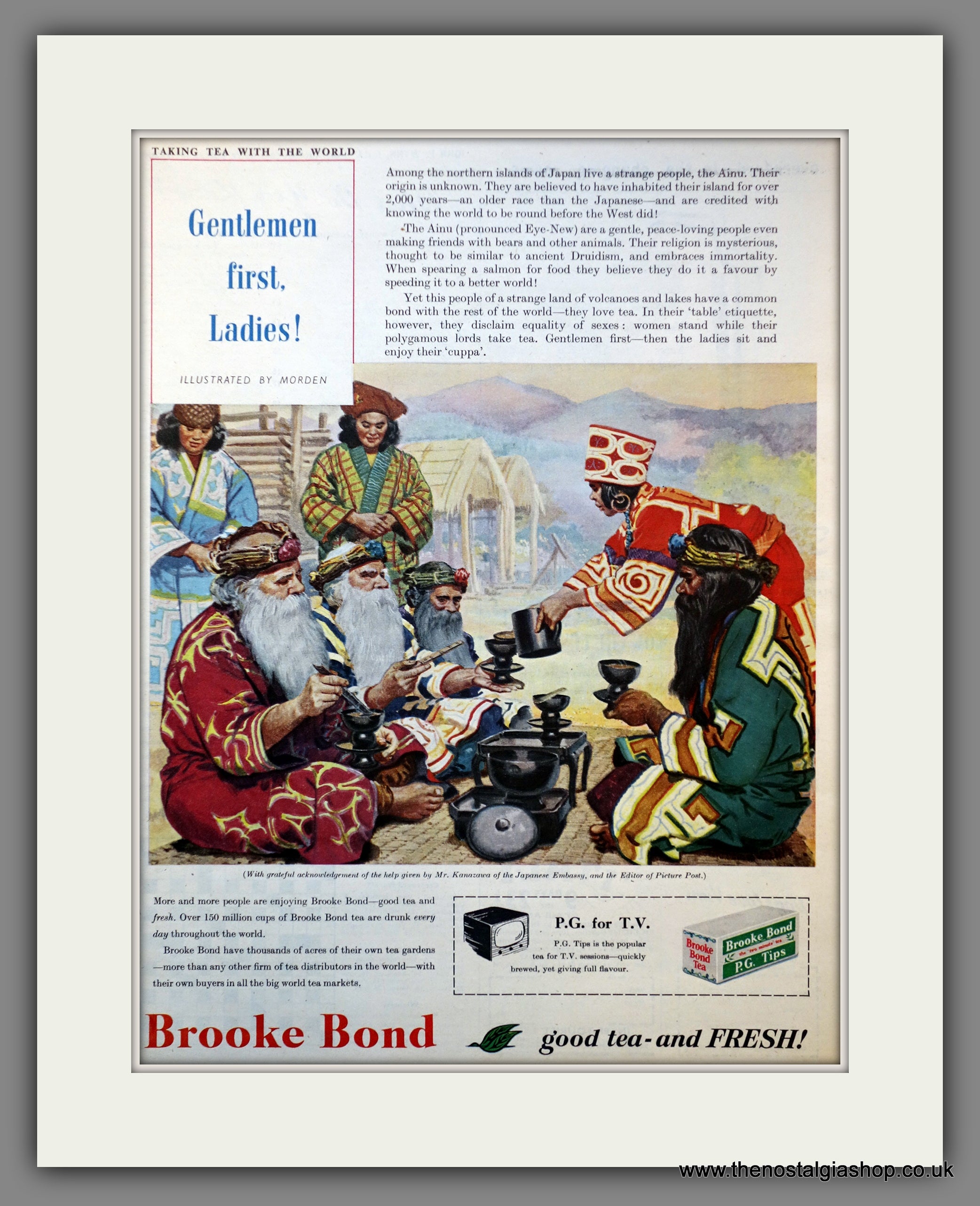 Brooke Bond Tea. Original Advert 1957 (ref AD300967) – The Nostalgia Shop