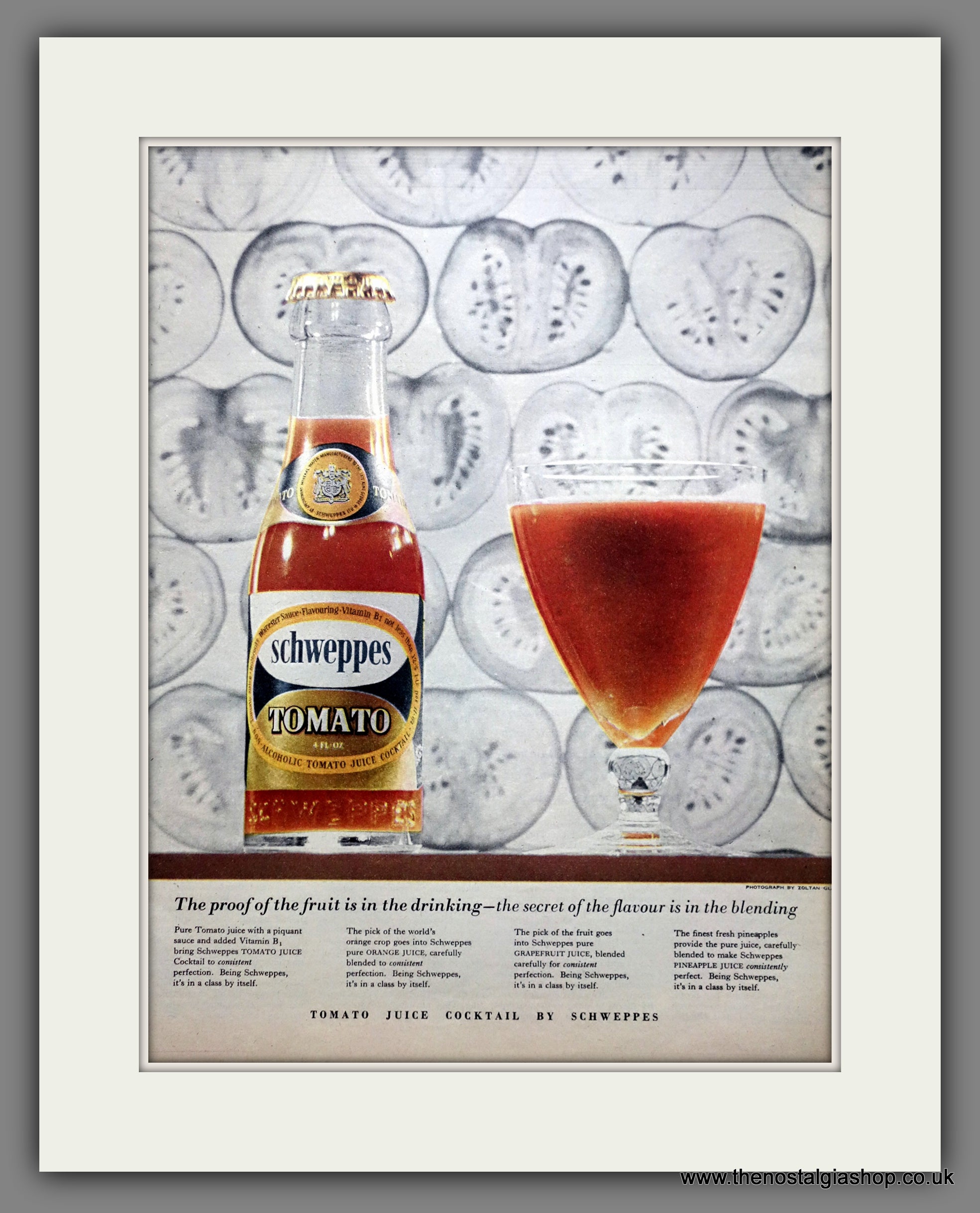 Schweppes Tomato Tonic Water. Original Advert 1955 (ref AD301036) – The ...