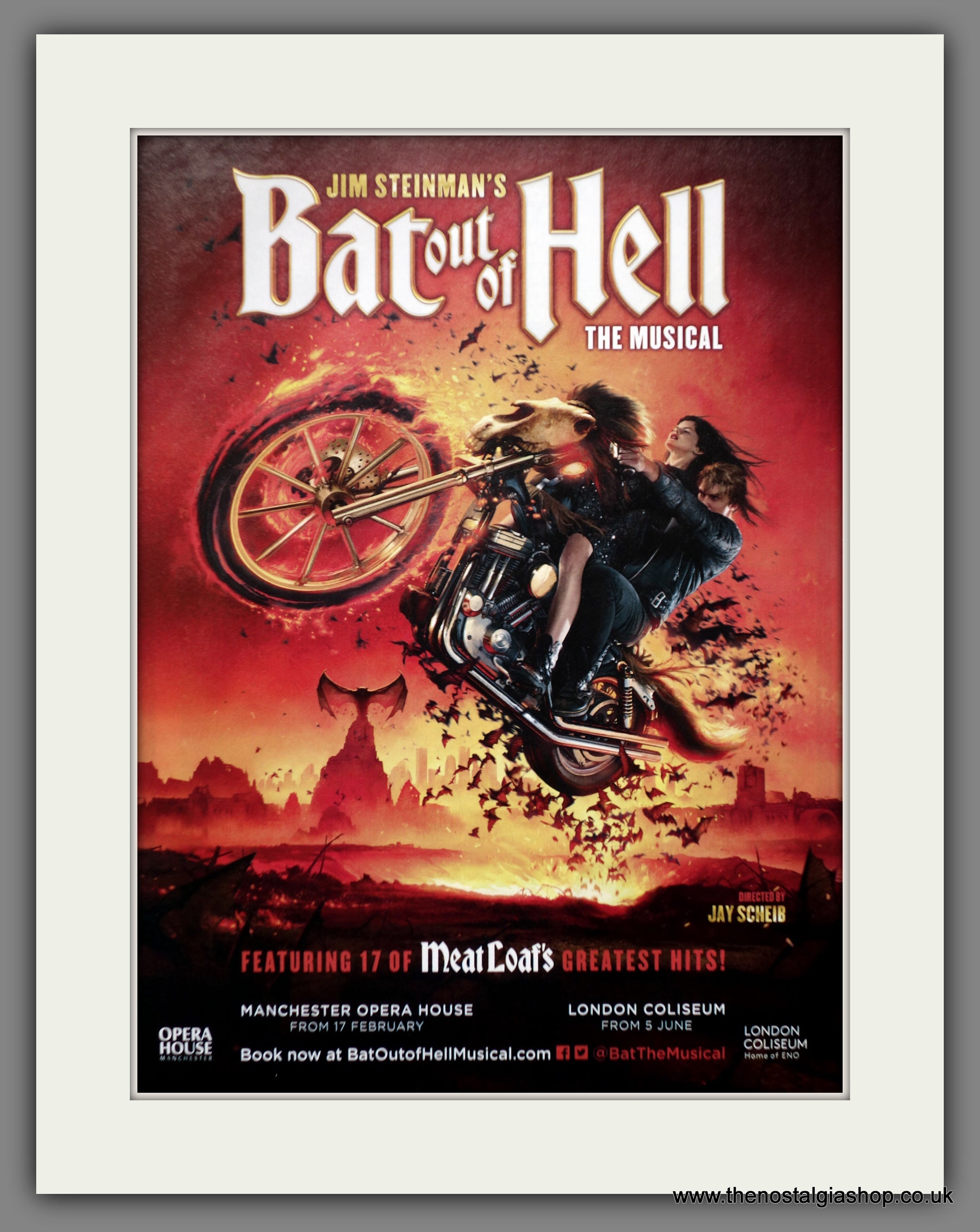 Bat Out Of Hell, The Musical. Jim Steinman. Vintage Advert 2017 (ref A ...