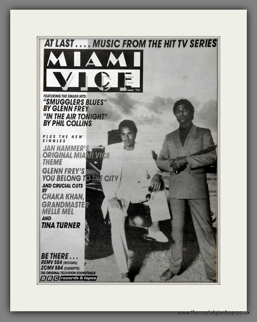 Miami Vice Soundtrack. Original Advert 1985 (ref AD15590) – The ...