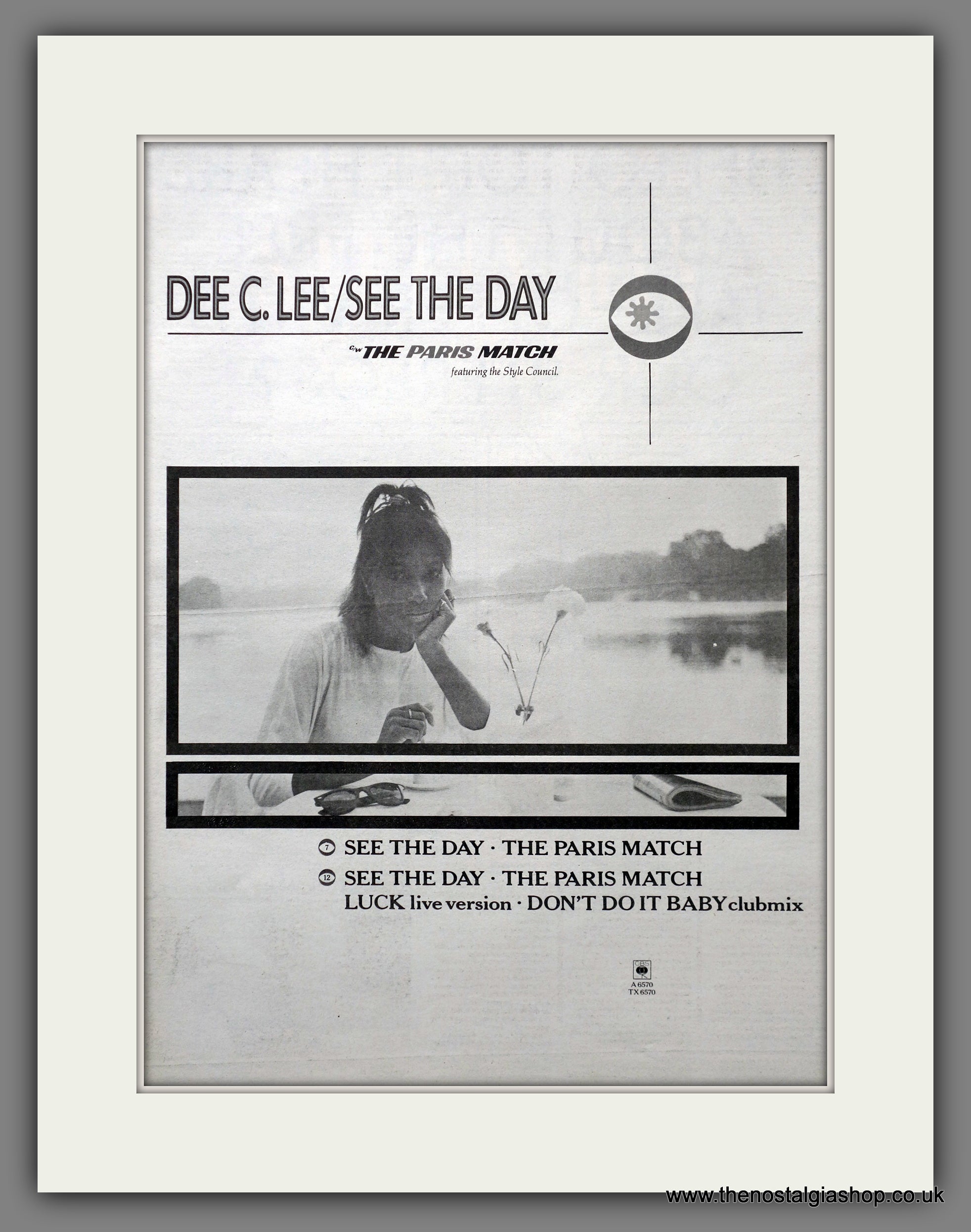 Dee C. Lee /See The Day The Paris Match. Original Advert 1985 (ref AD1 ...