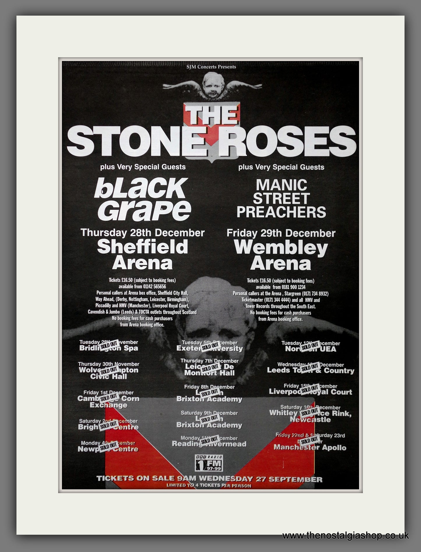 Stone Roses (The) Tour Dates. Original Advert 1995 (ref AD15603) – The ...