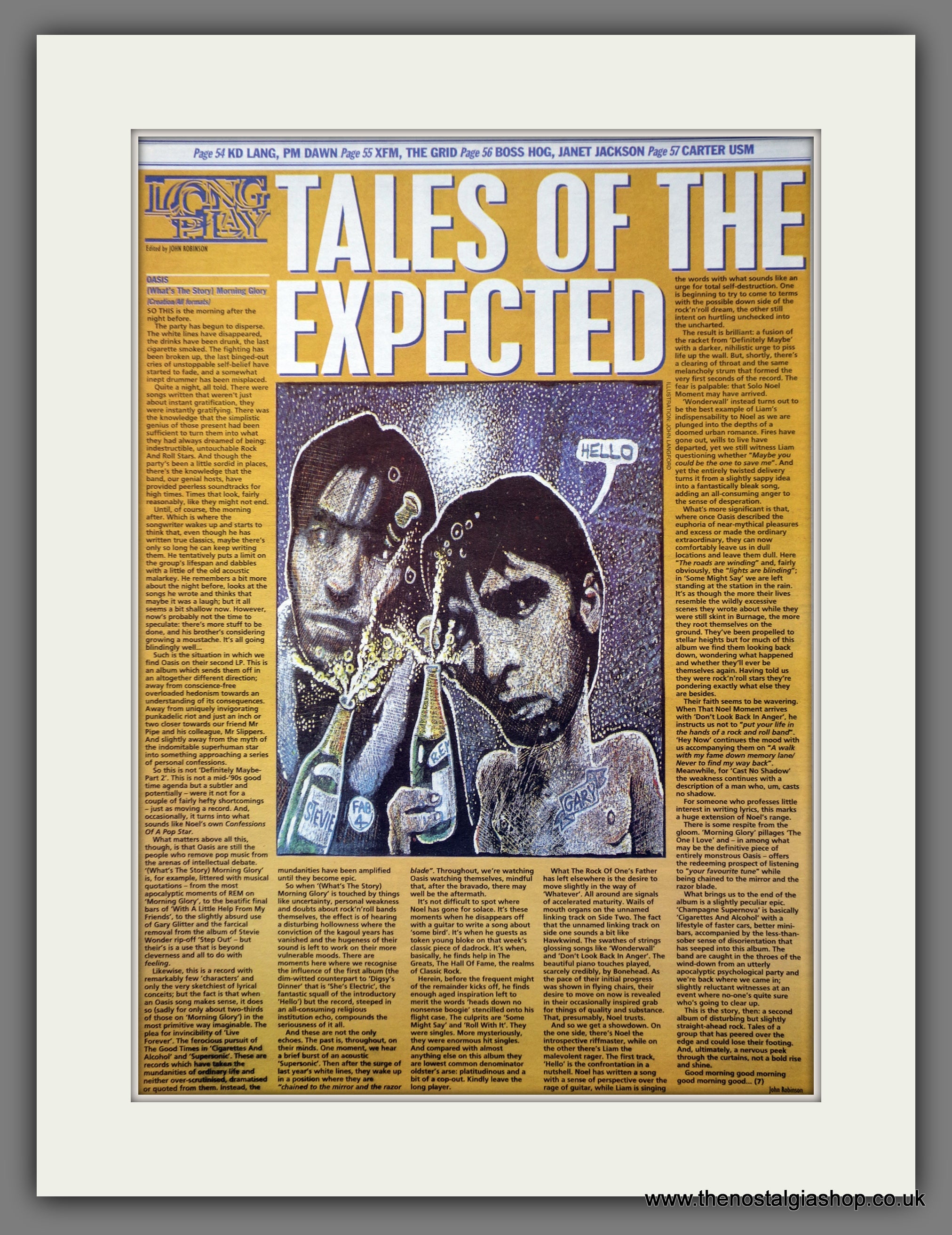 Oasis What's The Story / Tales Of The Expected. Original Advert 1995 ...