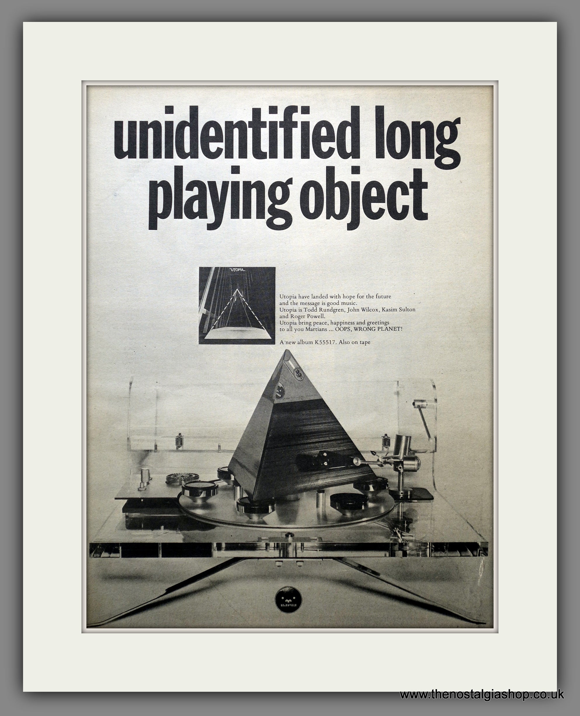 Utopia Oops Wrong Planet. Original Advert 19977 (ref AD15462) – The ...