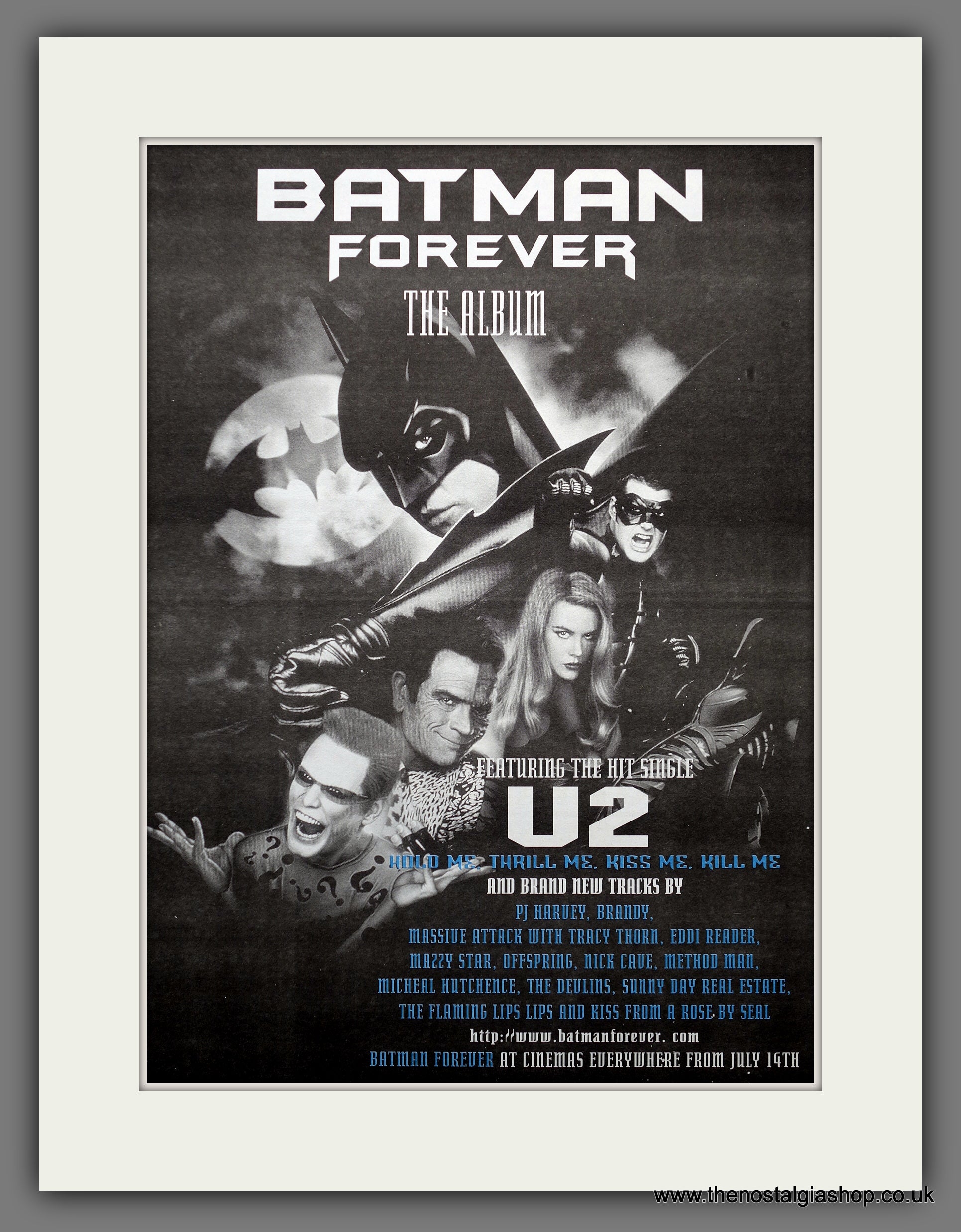 U2 Batman Forever. Original Advert 1995 (ref AD15501) – The Nostalgia Shop