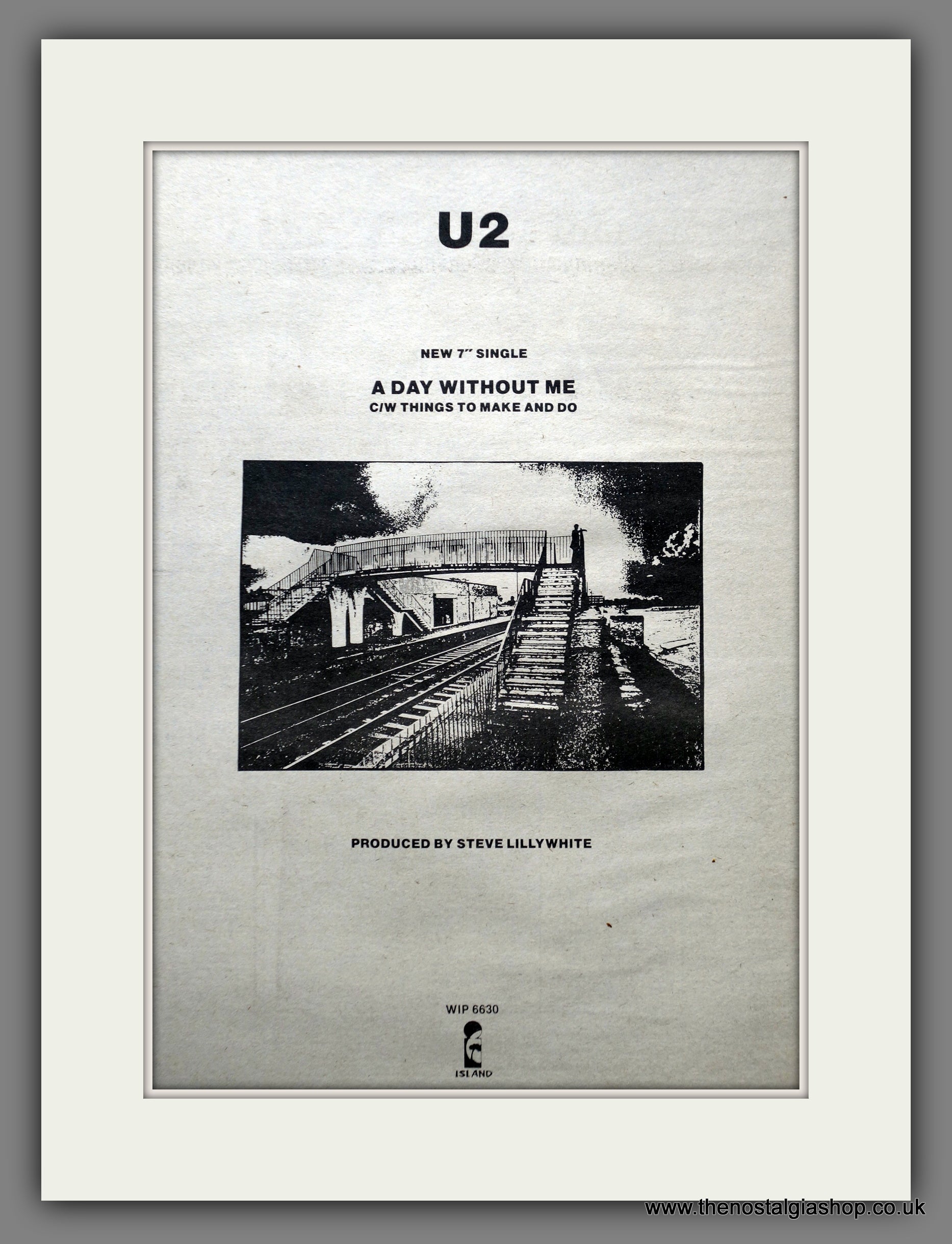 U2 A Day Without Me. Original Advert 1980 (ref AD15505) – The Nostalgia ...
