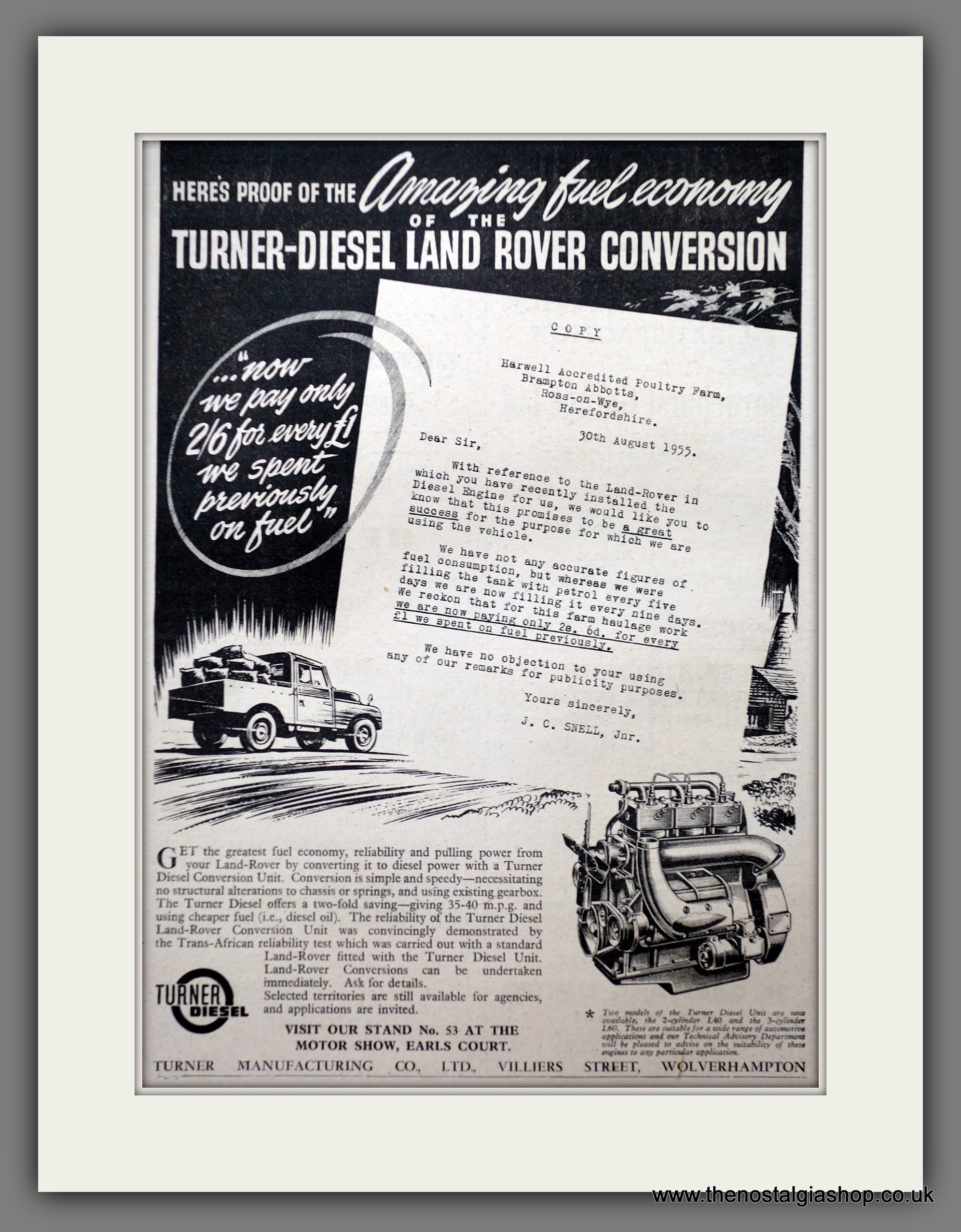 Land Rover. 1955 Original Advert (ref AD61011) – The Nostalgia Shop