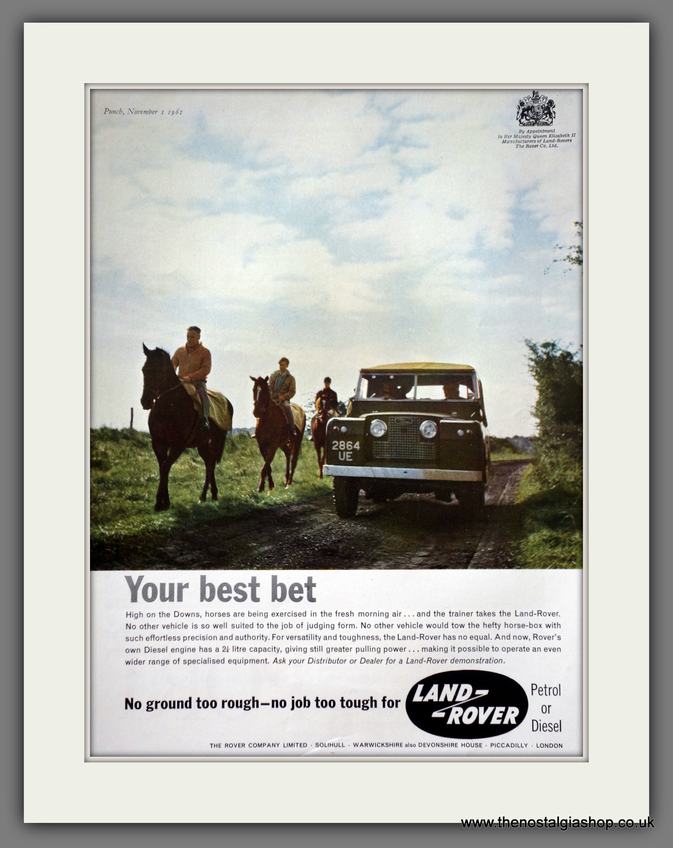 Land Rover. 1961 Original Advert (ref AD61049) – The Nostalgia Shop