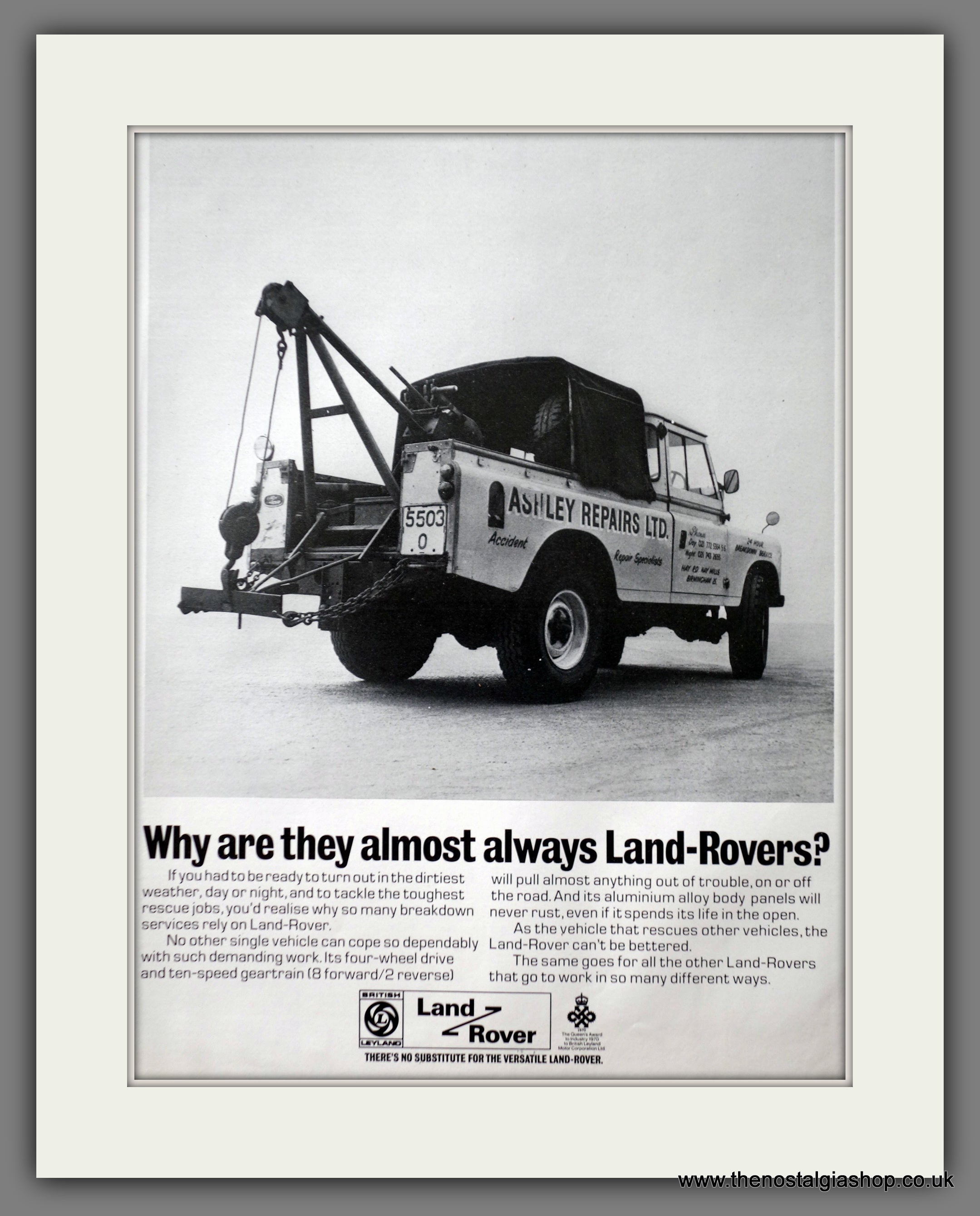 Land Rover. 1974 Original Advert (ref AD61057) – The Nostalgia Shop